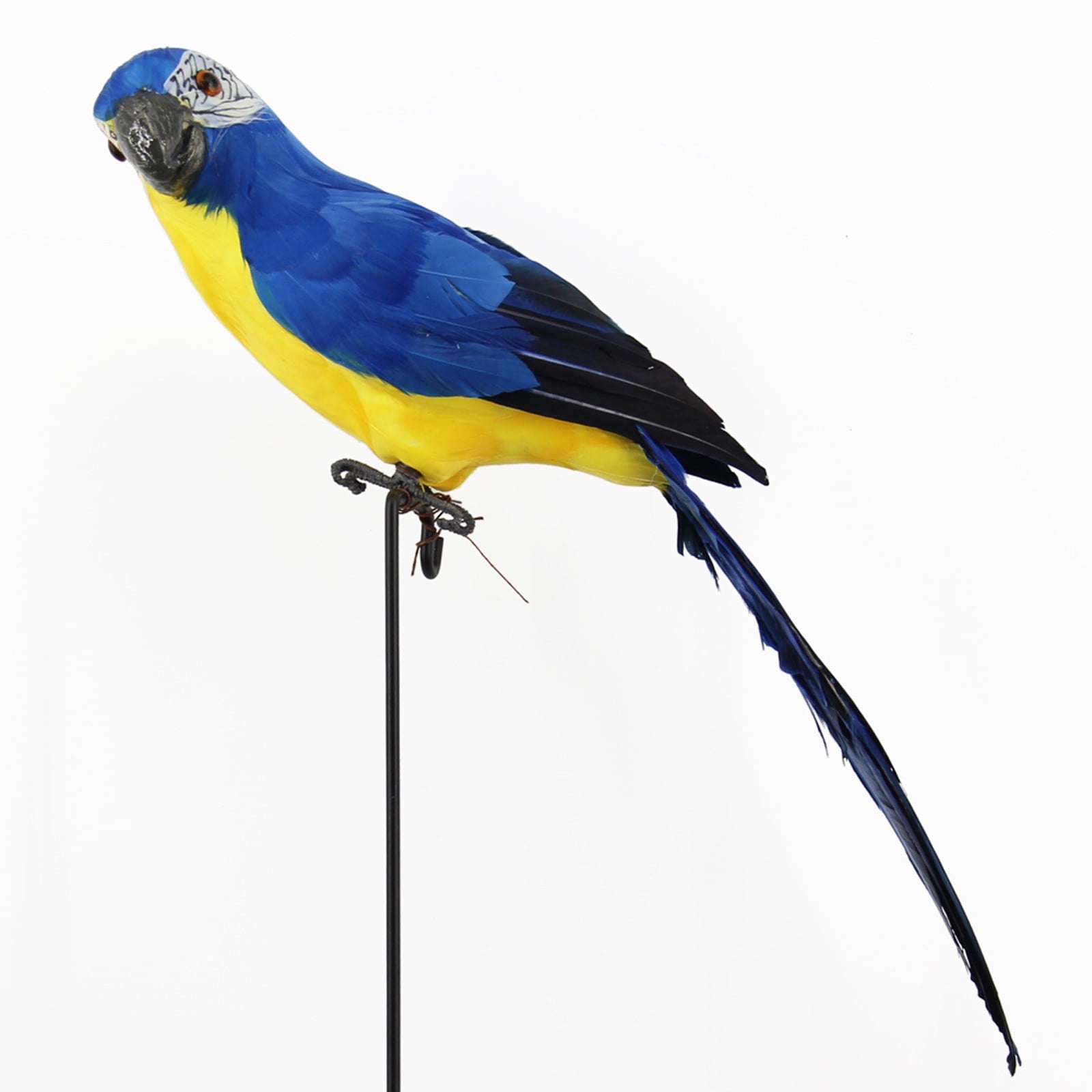 kjfeif 17.7inch﻿ Artificial Simulation Foam Feather Parrot Macaw Bird ...