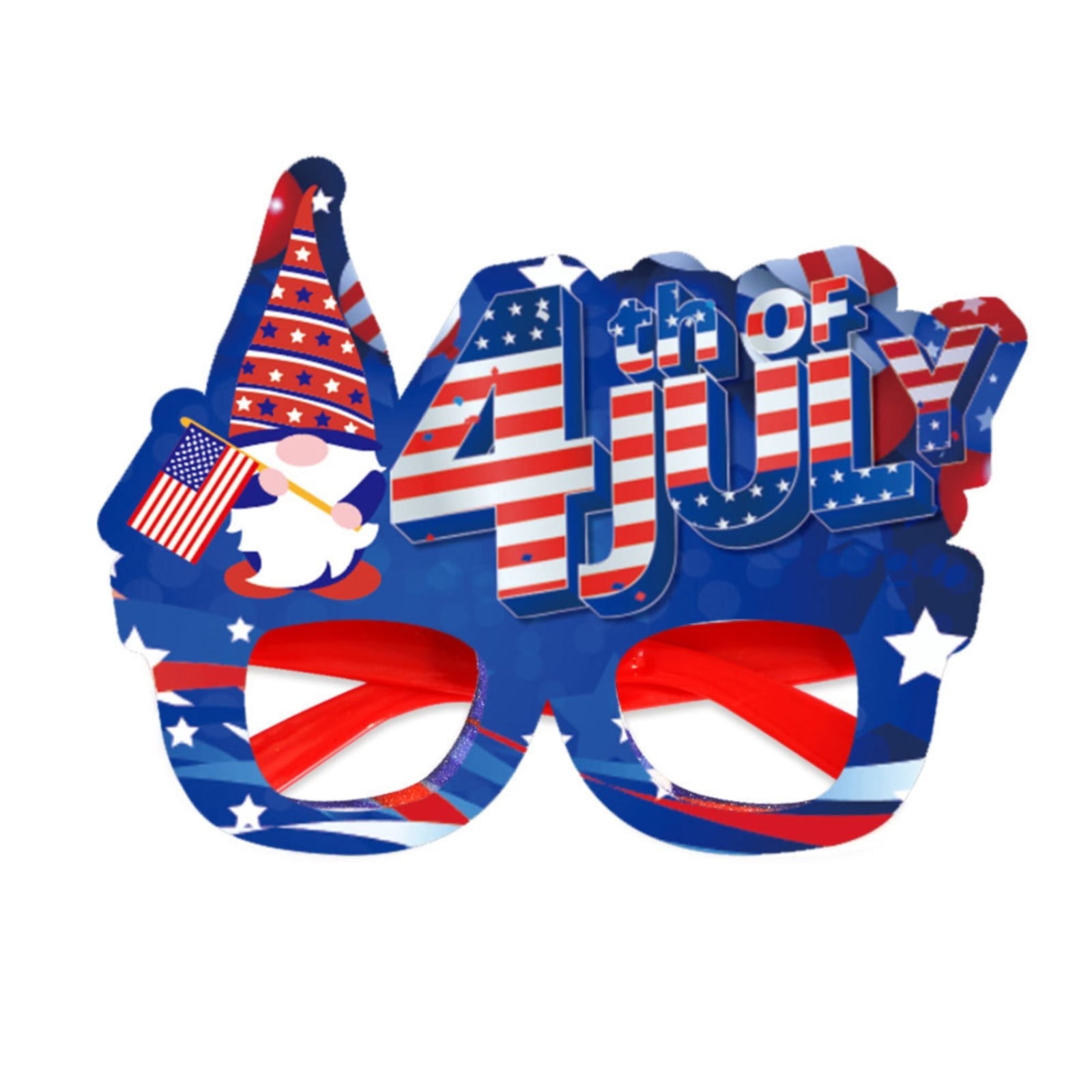 kjfeif 1Pack 4th of July Paper glasses Patriotic Party Glasses Statue ...