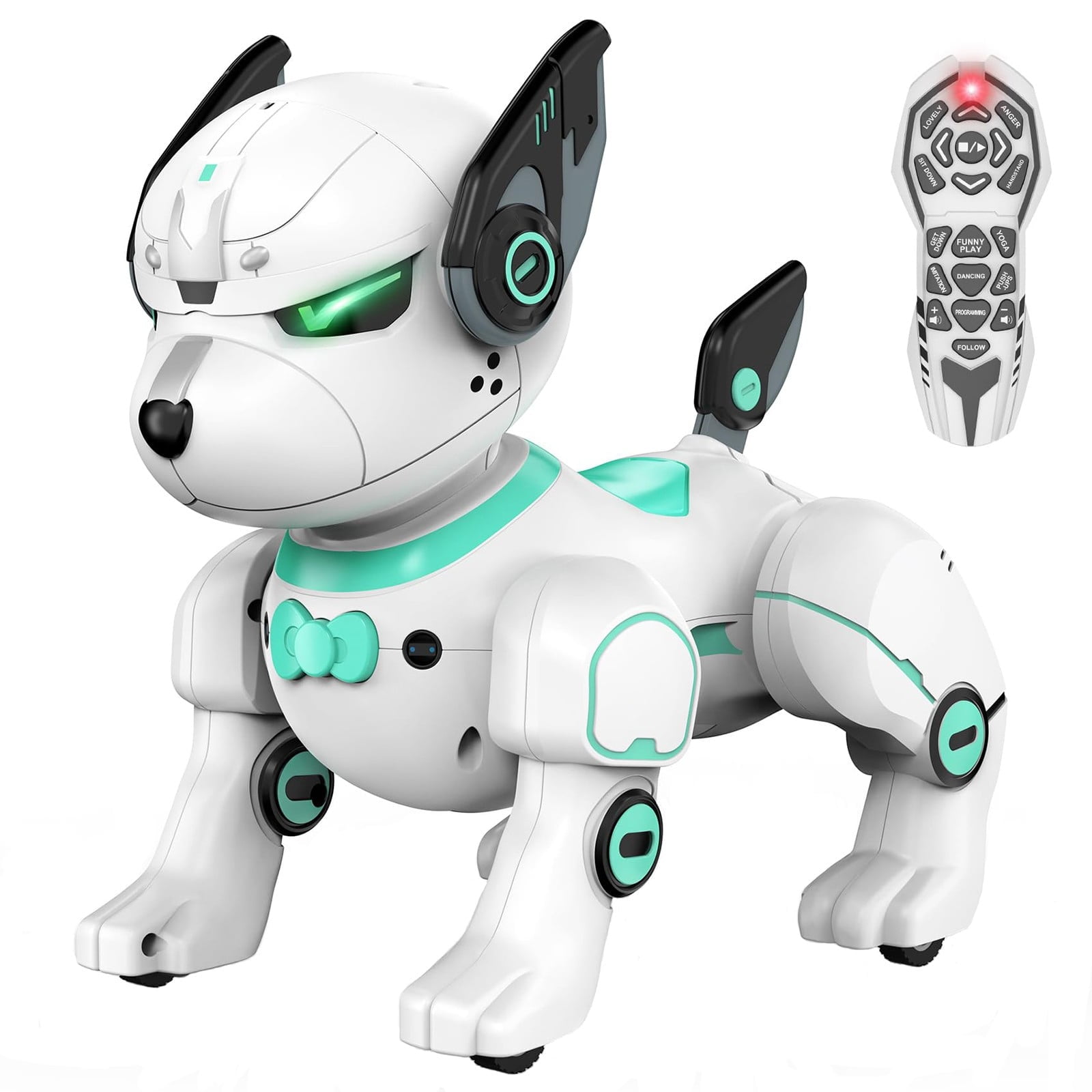 kjfeif 2025 New Remote Robot Dog Toy Programmable, Interactive Robotic ...