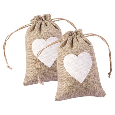 50Pcs Canvas Drawstring Small Cloth Bag, Jewelry Pouch Muslin Gift Bag ...