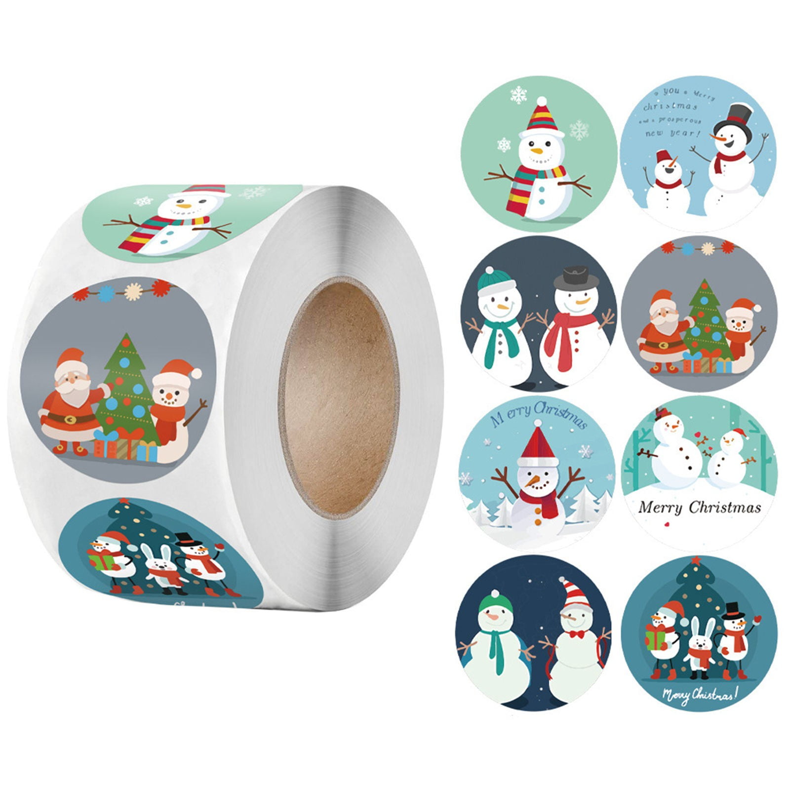 kjfeif 500Pcs Merry Christmas Stickers for Kids, Christmas Labels Xmas ...