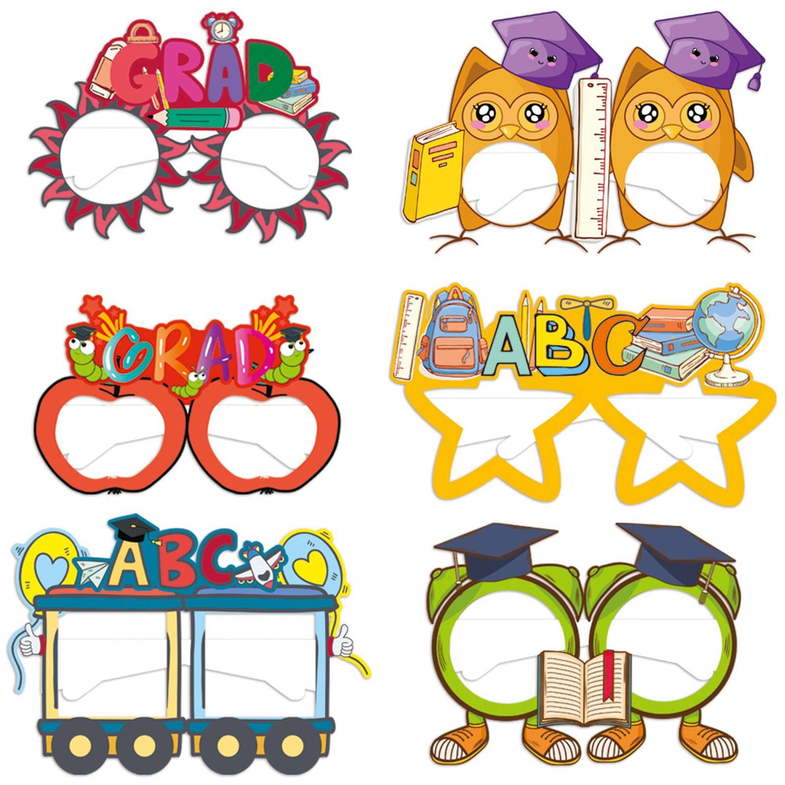 kjfeif 6pcs Kindergarten Graduation Glasses Kindergarten Graduation ...