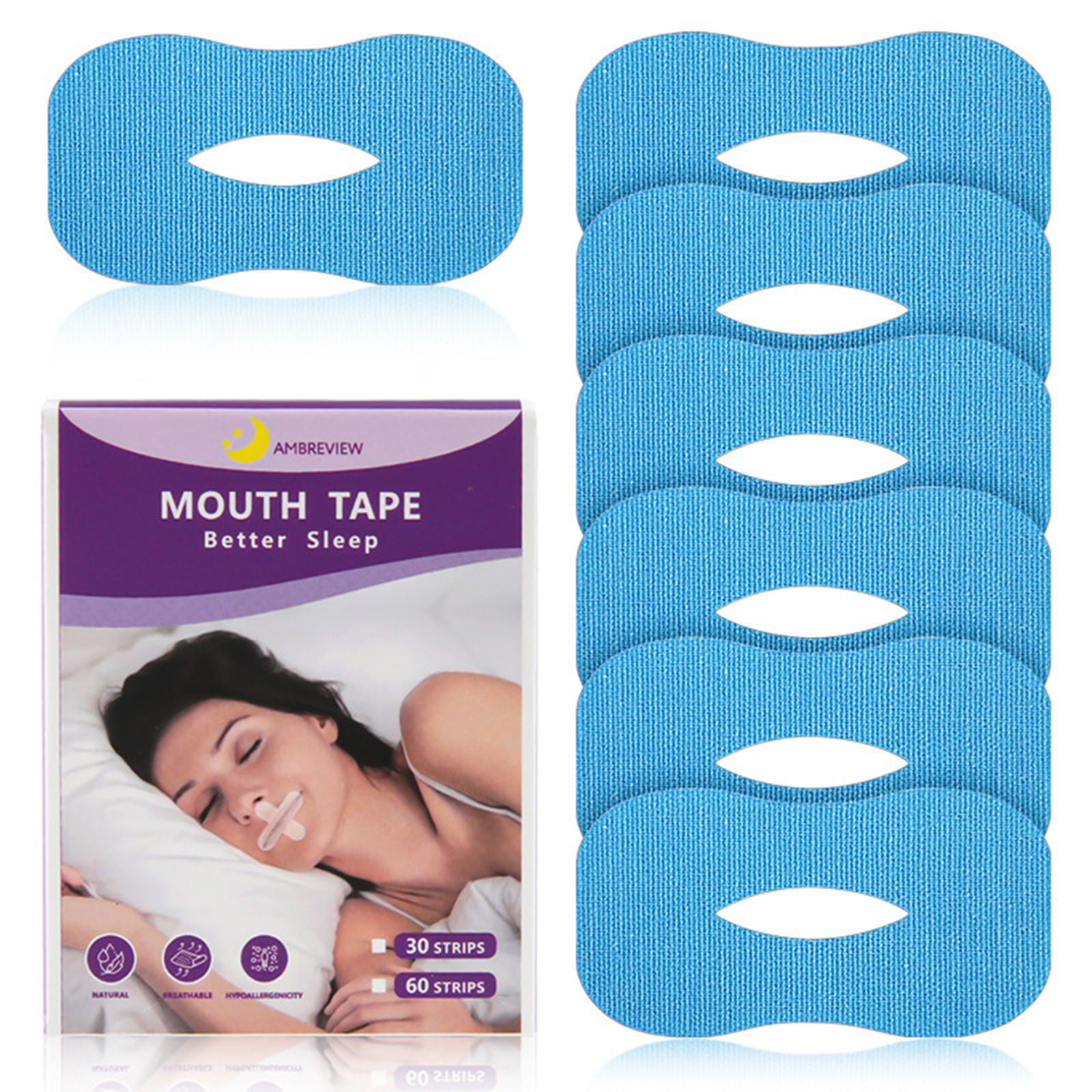 kjfeif Anti Snoring, Anti Mouth Breathing, Physical Closure Tape,30Pcs ...