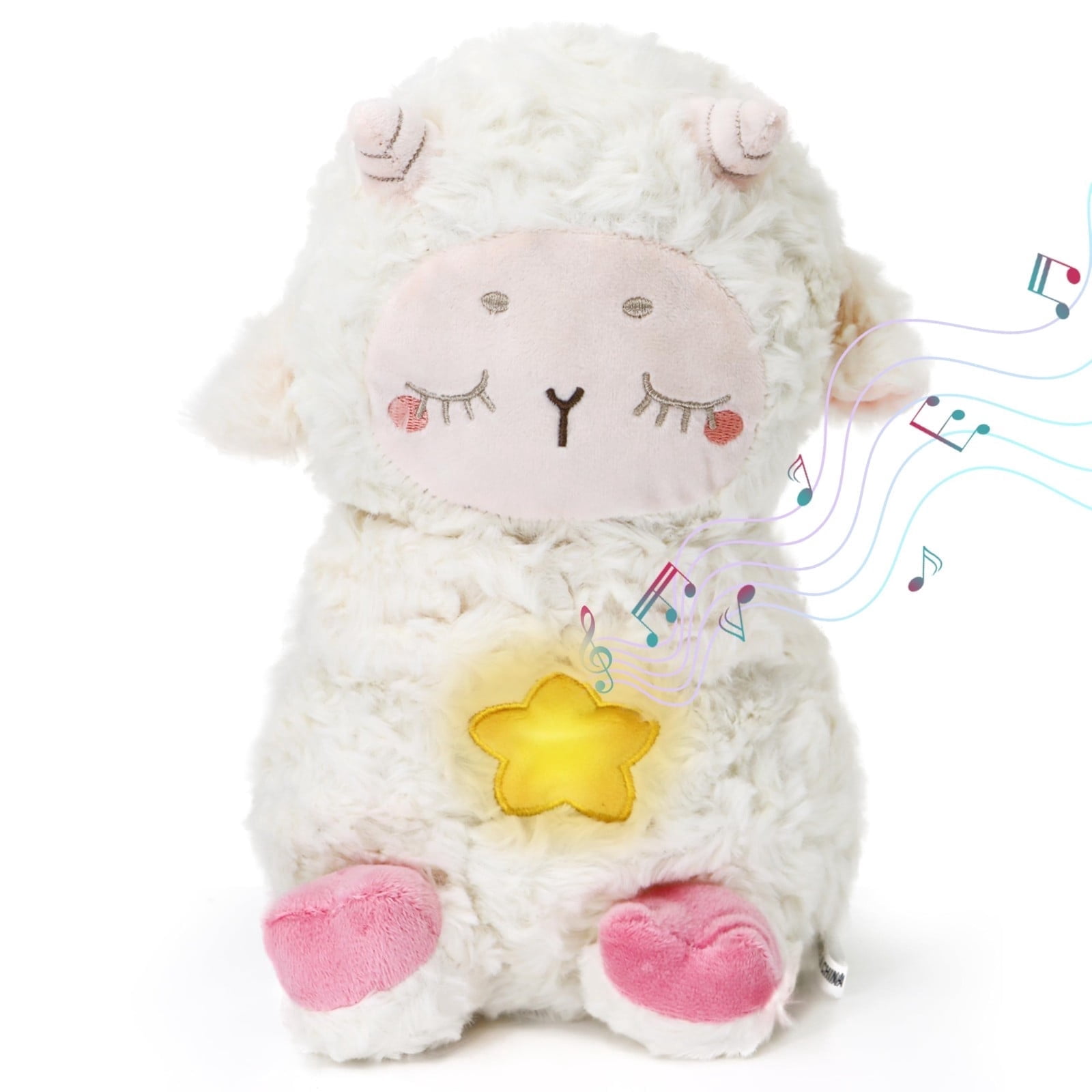 kjfeif Breathing Stuffed Animal Portable Plush Baby Toy Soothing ...