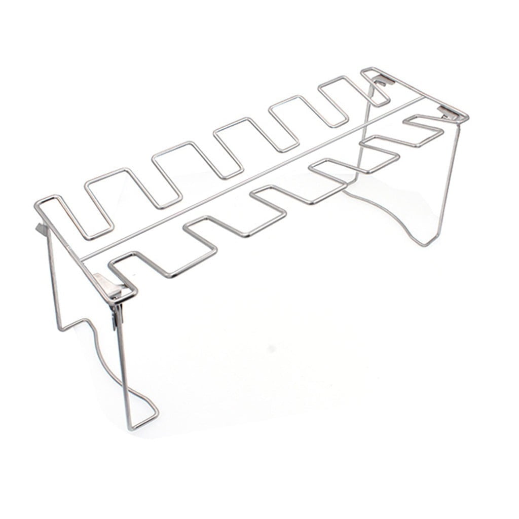 kjfeif Chicken Leg Rack for Grill - Easy to Use 12 Slots Chicken Wing ...