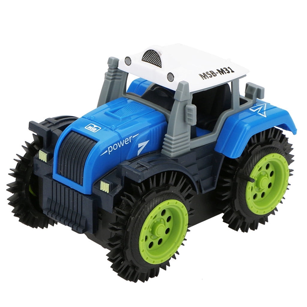 kjfeif Children Dump Truck 4 Wheels Drive Jeep Electric Stunt Toy Car ...
