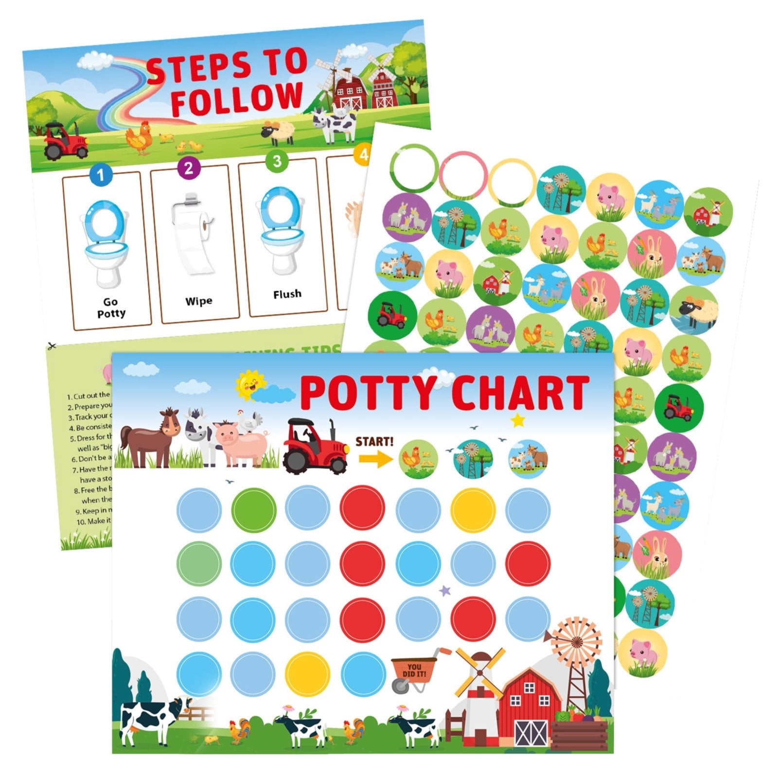 kjfeif Children's toilet Reward Stickers,Decal for toddlers Boys ...