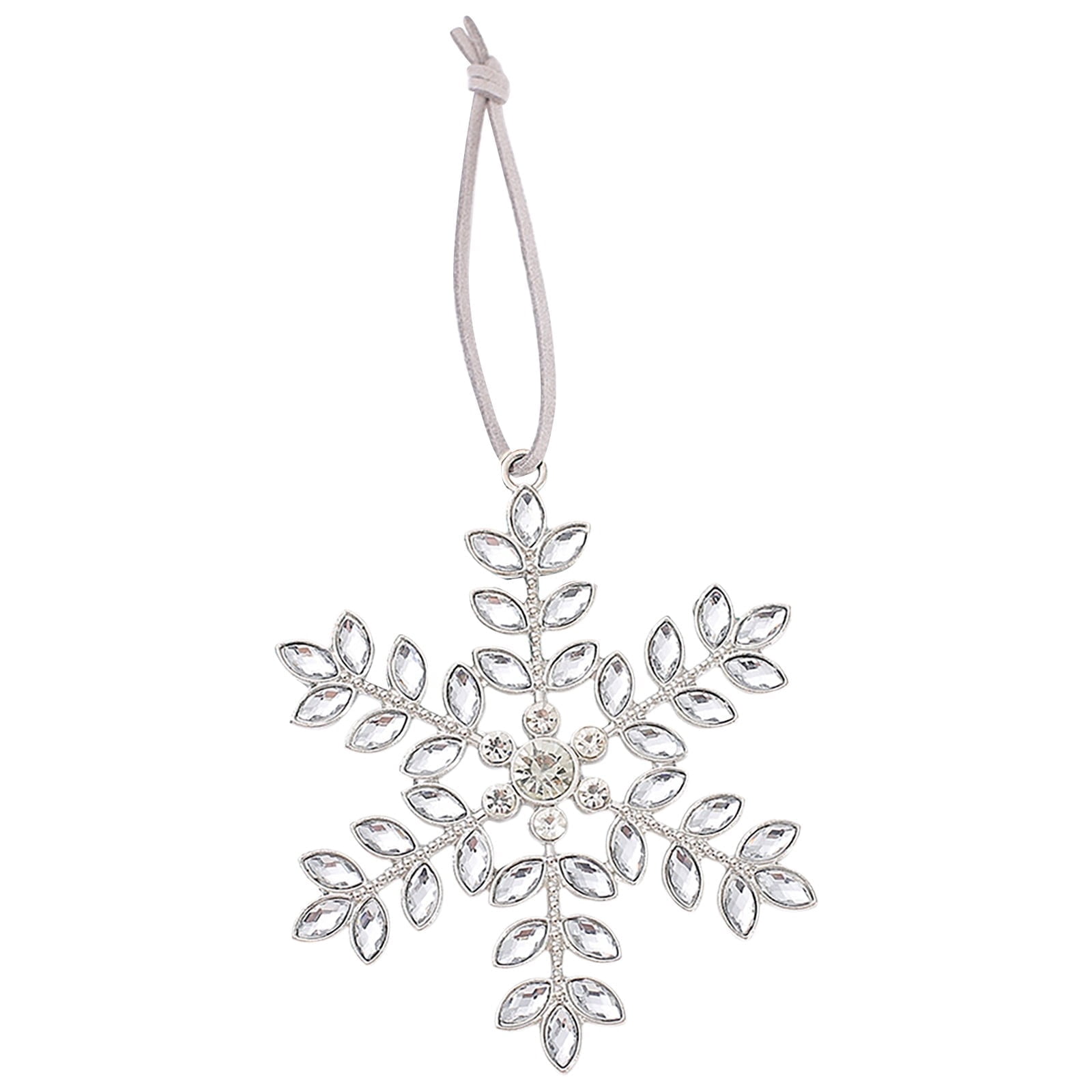 kjfeif Christmas Tree Pendant, Snowflake Pendant Christmas Decor Metal ...