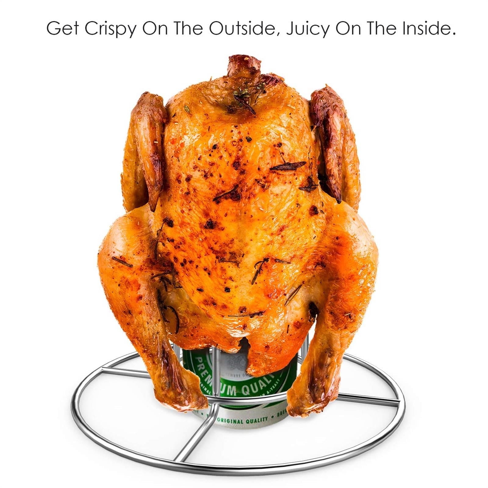 kjfeif Can Chicken Holder Stainless Steel Butt Chicken Stand Can ...