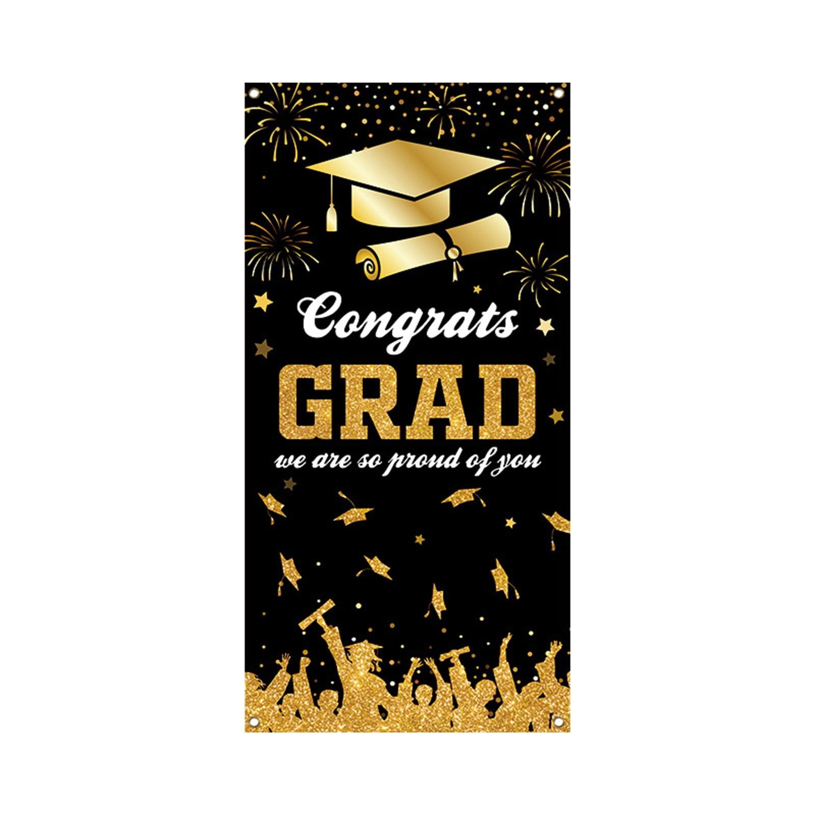 kjfeif Graduation Season Background Banner Banner Decoration Articles ...