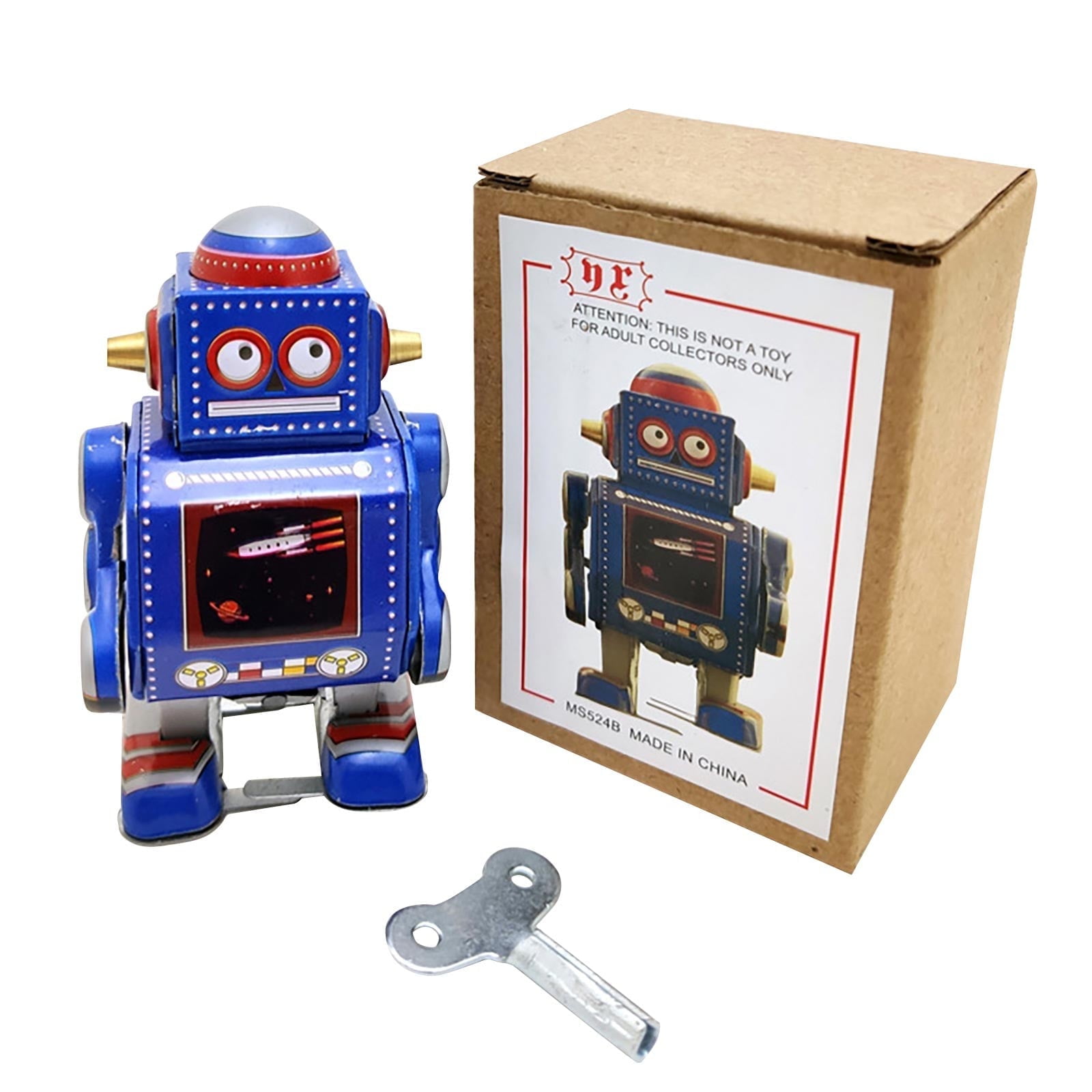 kjfeif Creative Stress/Anxiety Relief Toy , Mini Tin Plate Wind Up ...