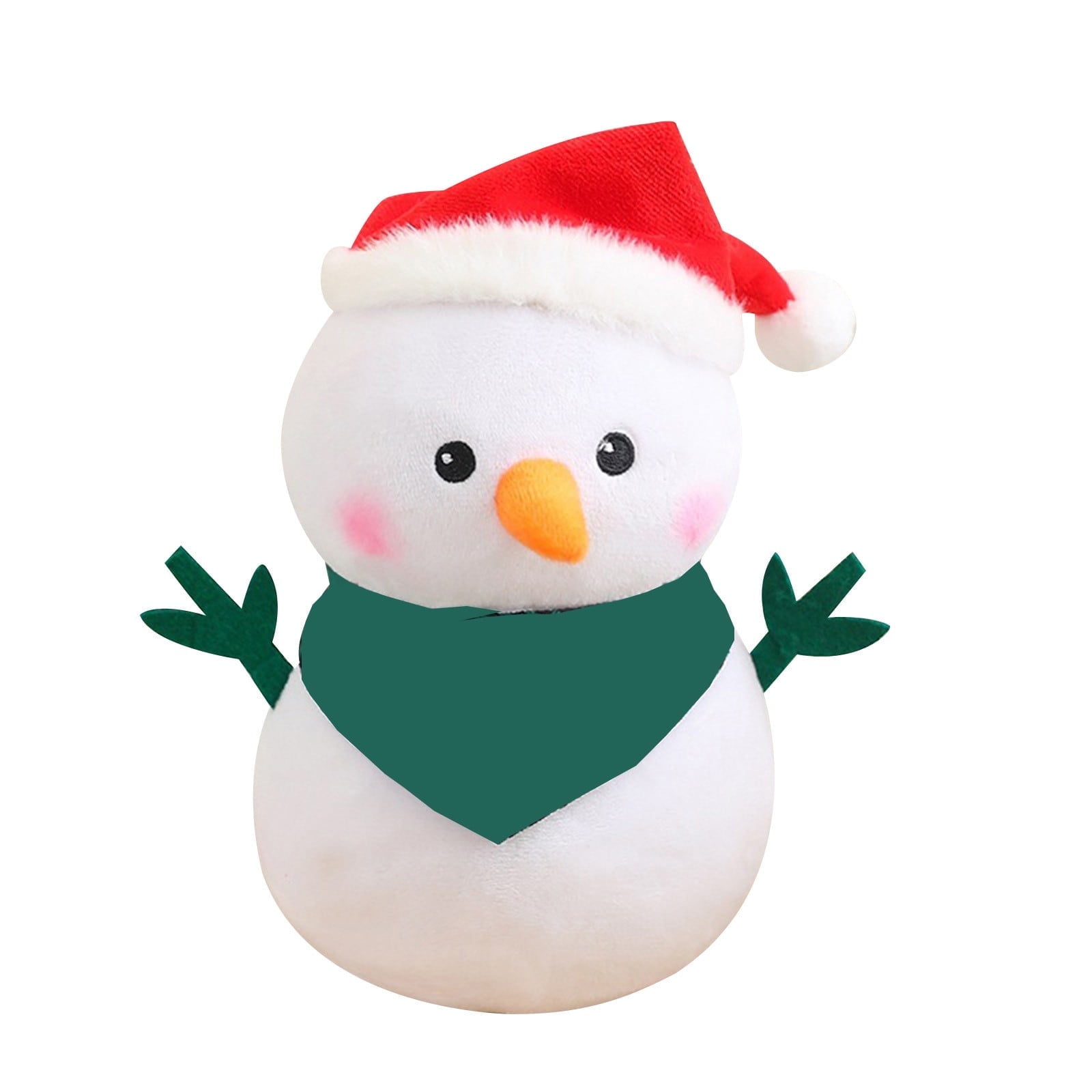 kjfeif Cute Plush Snowman Stuffed Animal With Hat and Scarf Snowman ...