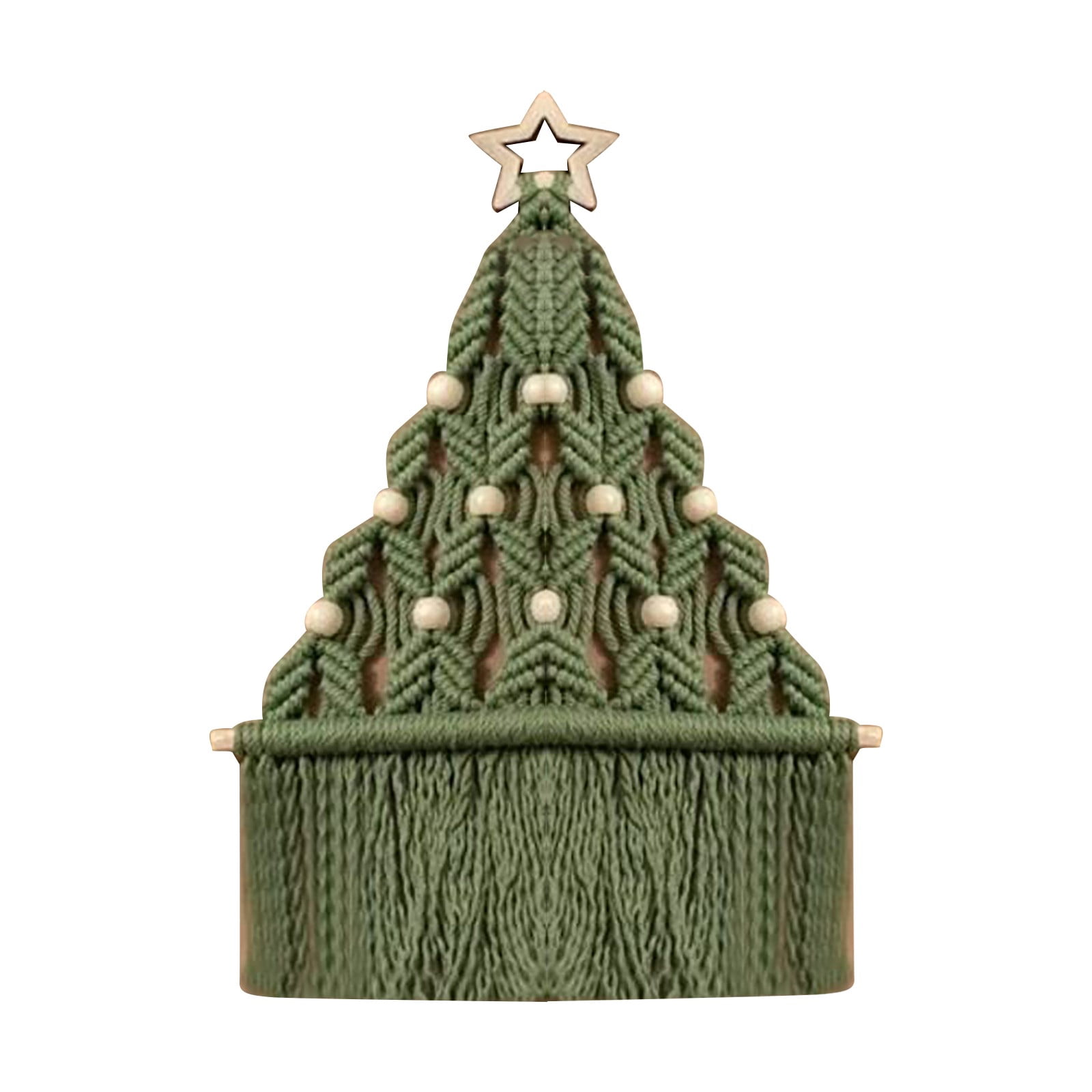 kjfeif DIY Christmas Macrame Tree Kit Woven Macrame Christmas Tree DIY ...