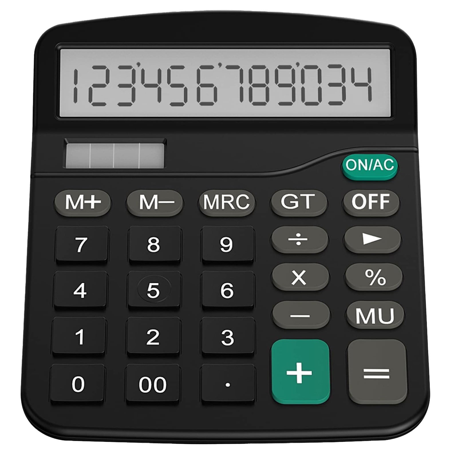kjfeif Desk Calculator,Large LCD Display Office Calculators, Dual Power ...