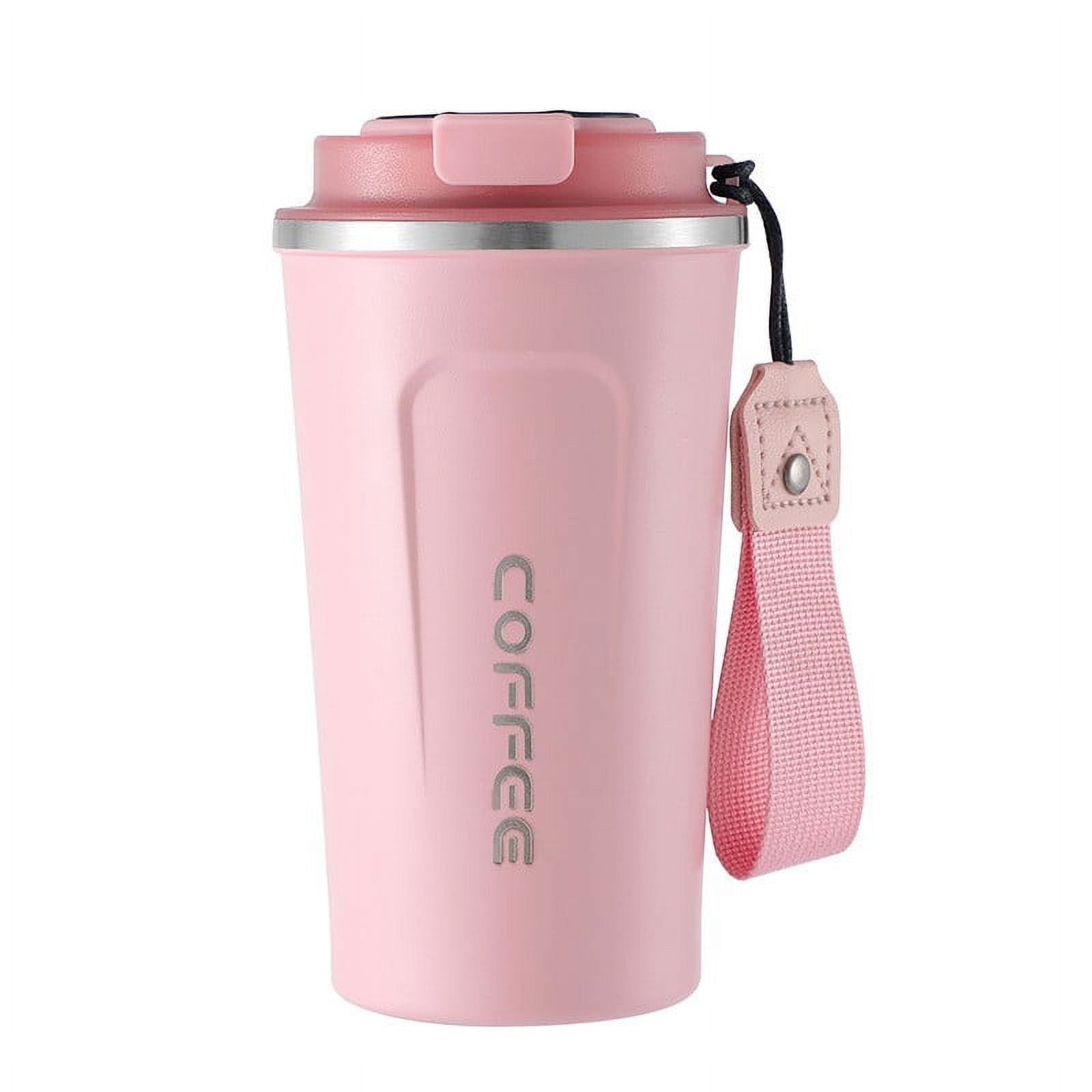 kjfeif Durable 510ml Airtight Lid Coffee Mug - Insulated Stainless ...