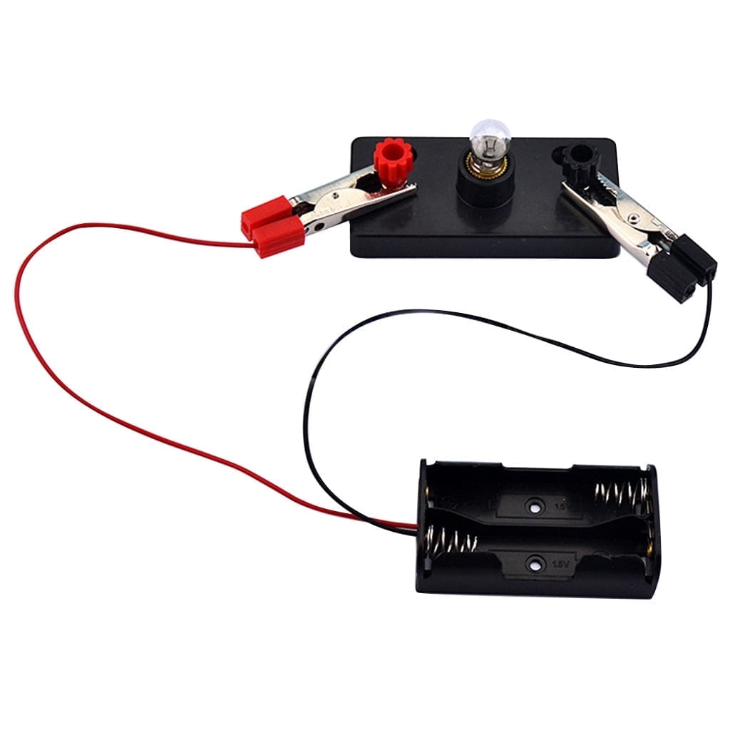 kjfeif Electric Circuit Kit Kids Student School Science Light Bulbs Toy ...