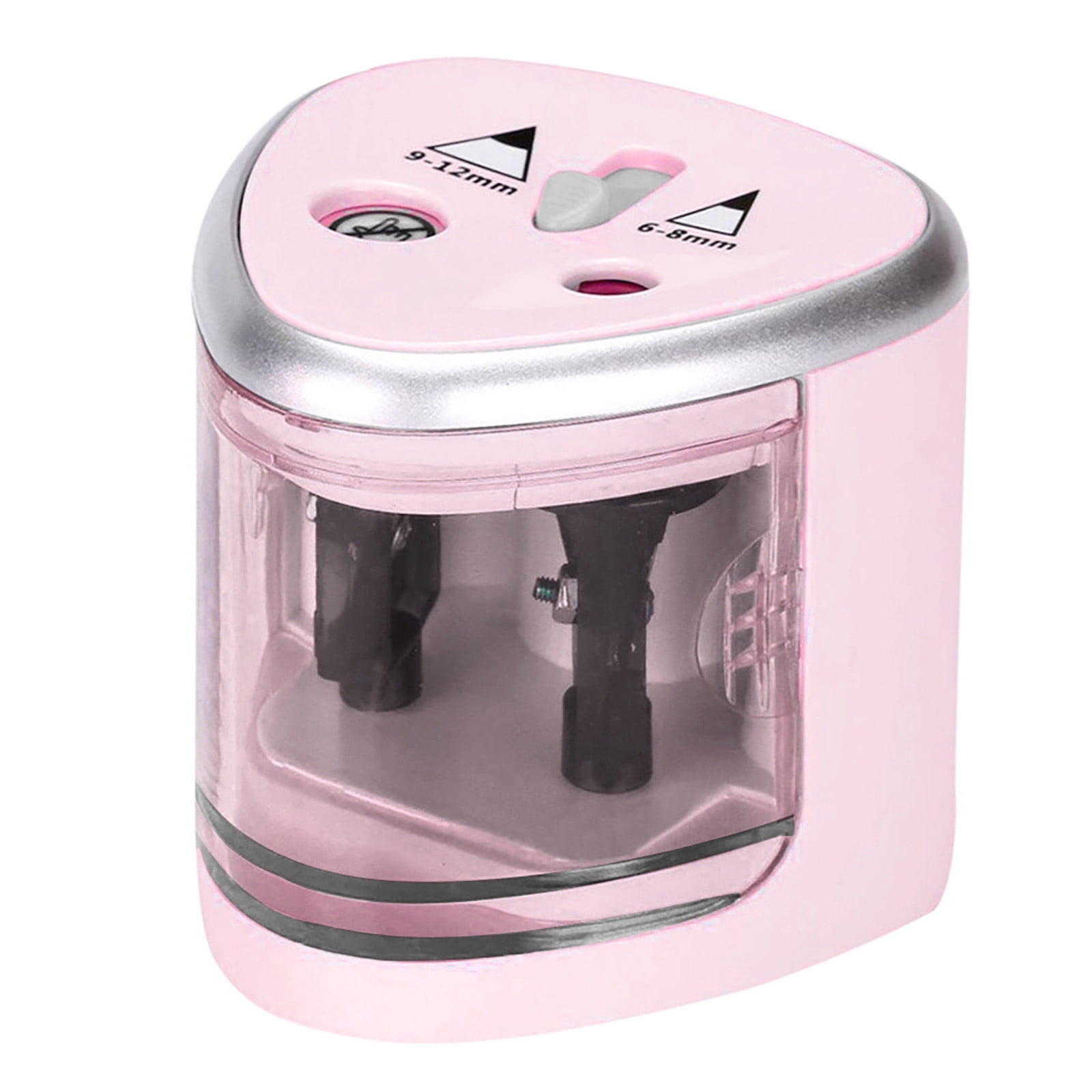 kjfeif Electric Pencil Sharpener Double Hole Portable Pencil Sharpener ...