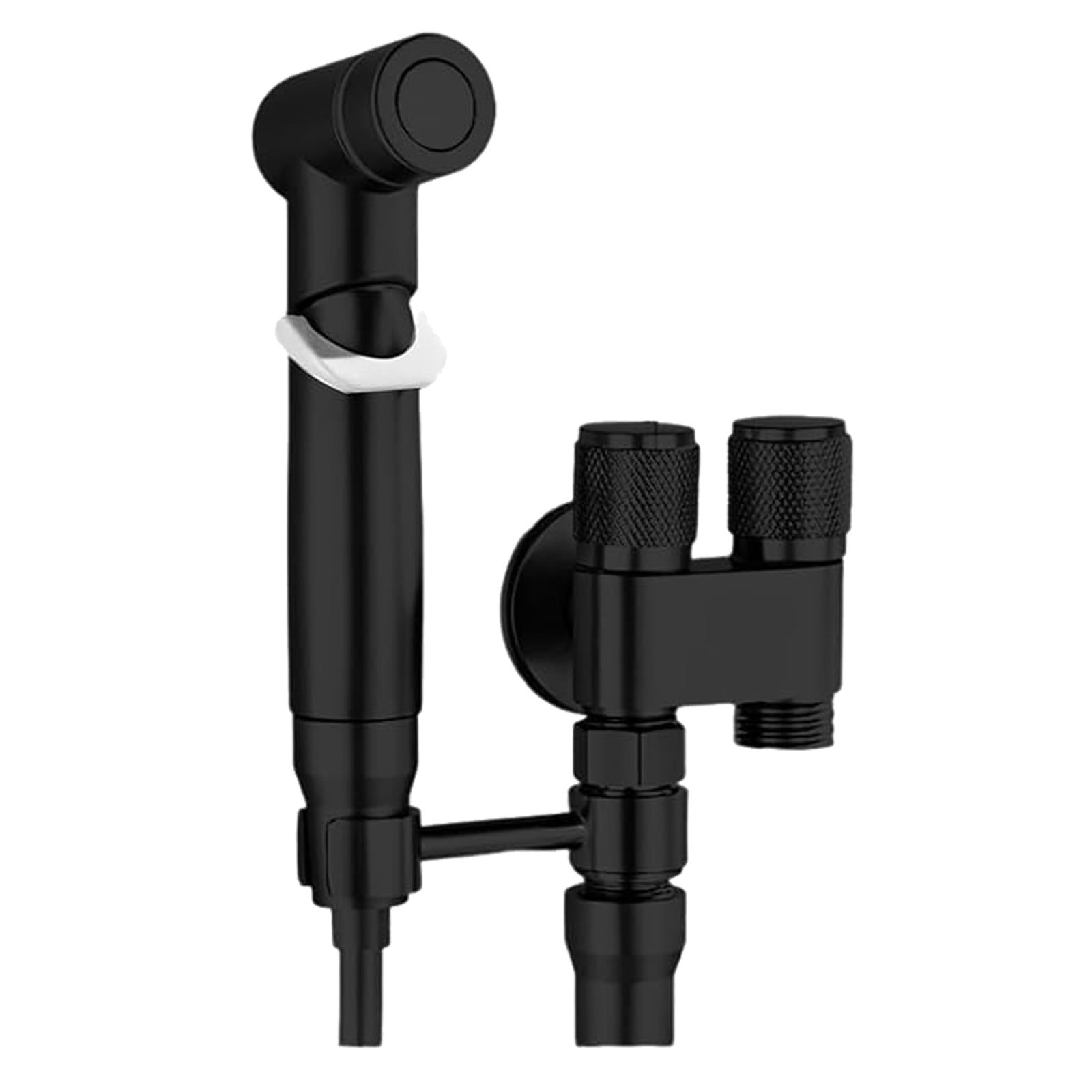 kjfeif Handheld Bidet Sprayer for toilet,1-in-2-Out Dual Control Valve ...