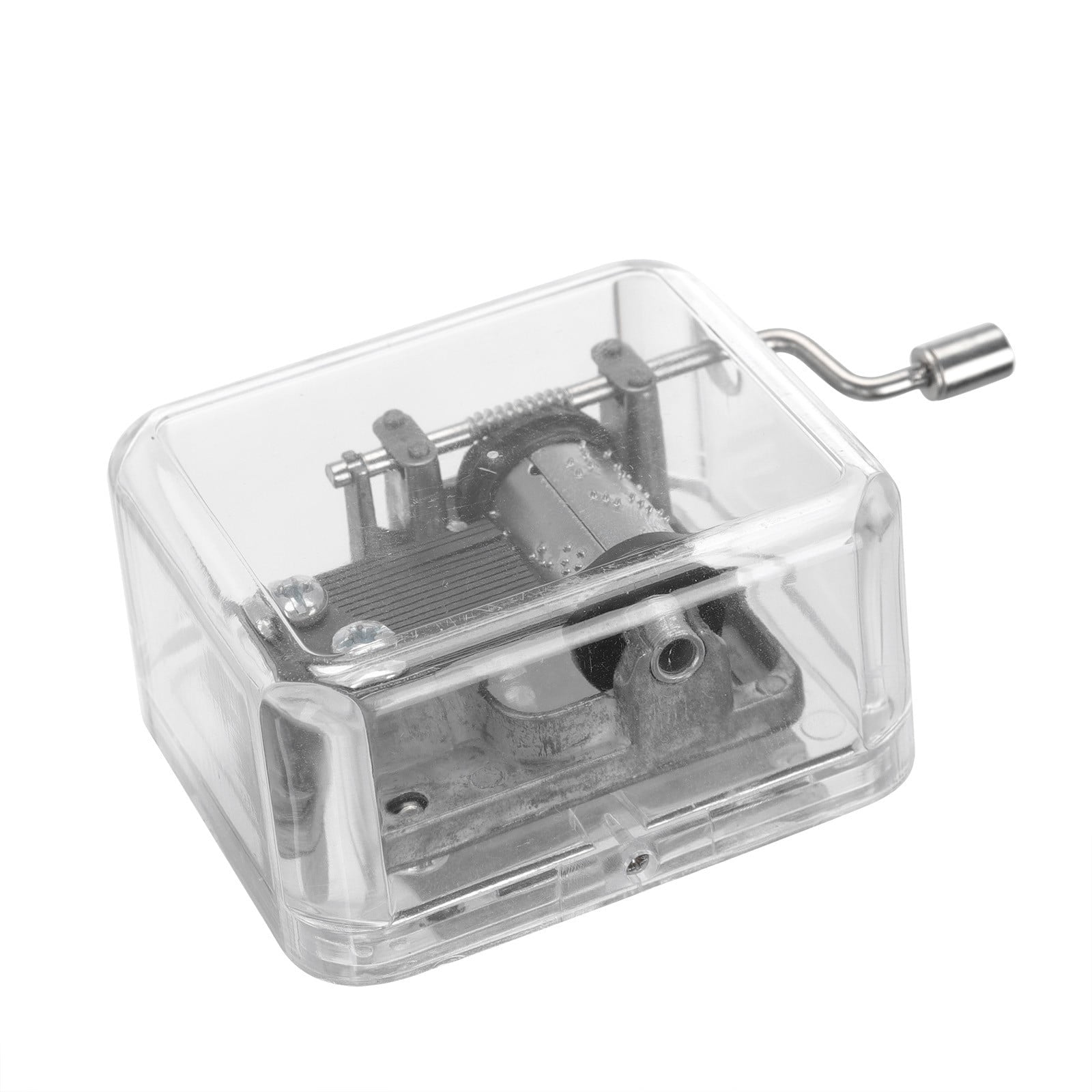 kjfeif Lullaby Music Box for Kids, Clear Hand Crank Musical Box for Mom ...