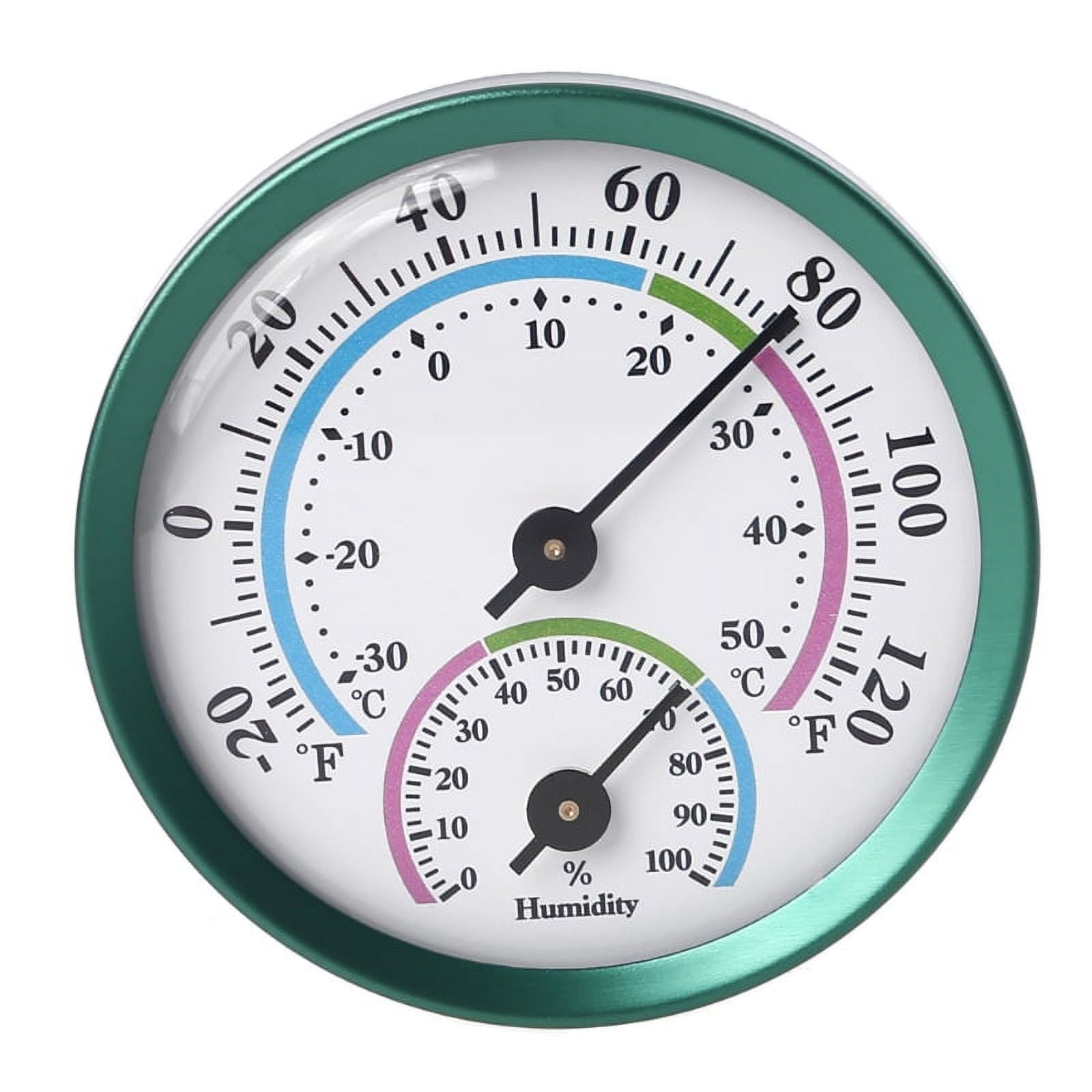 kjfeif Mini Indoor Thermometer Hygrometer Analog 2 in 1 Temperature ...