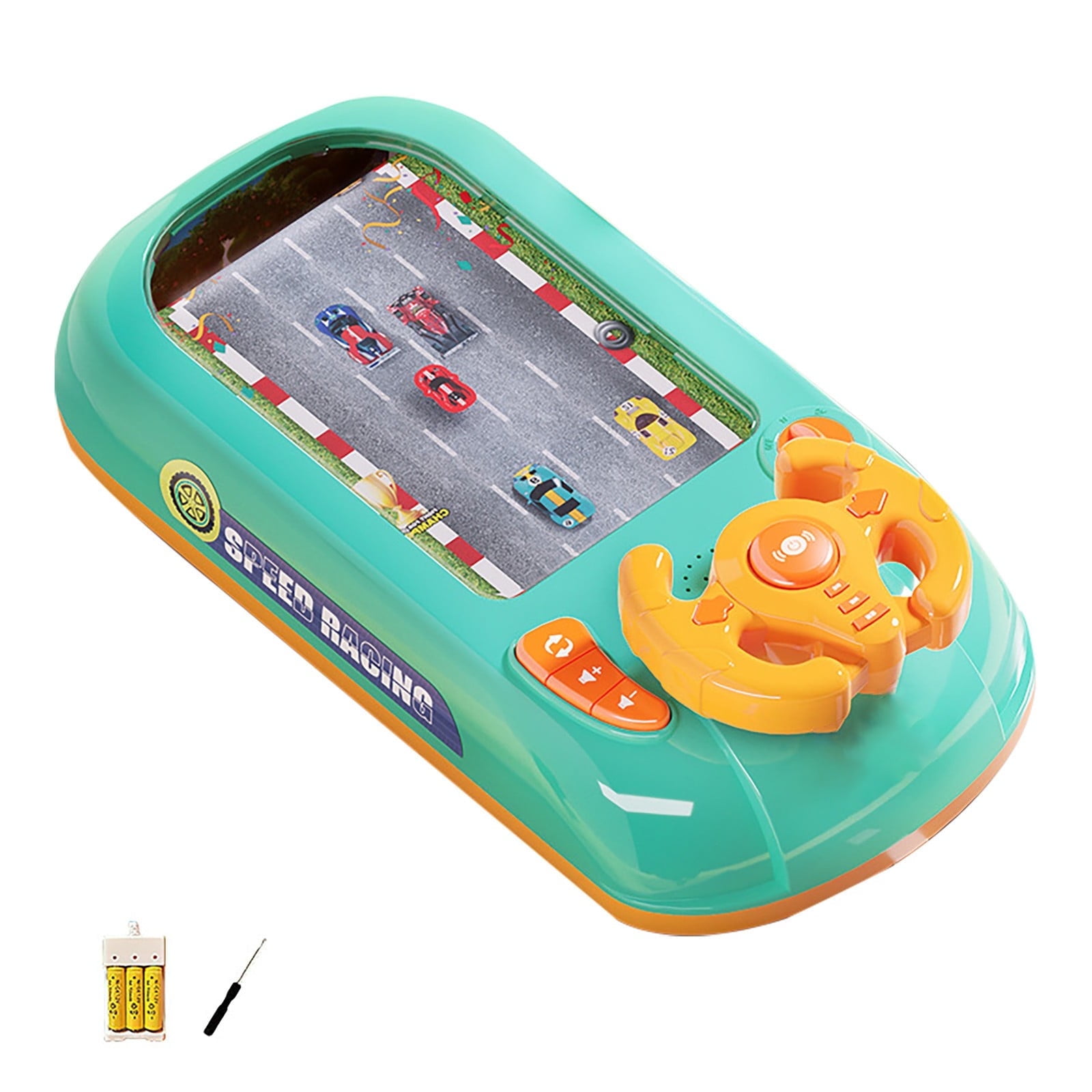 kjfeif Musical Steering Wheel Toys, Driving Racing Car Game with Sound ...