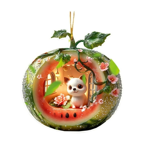 kjfeif New Valentine's Day Cat House 2D Flat Acrylic Car Accessory Bag ...