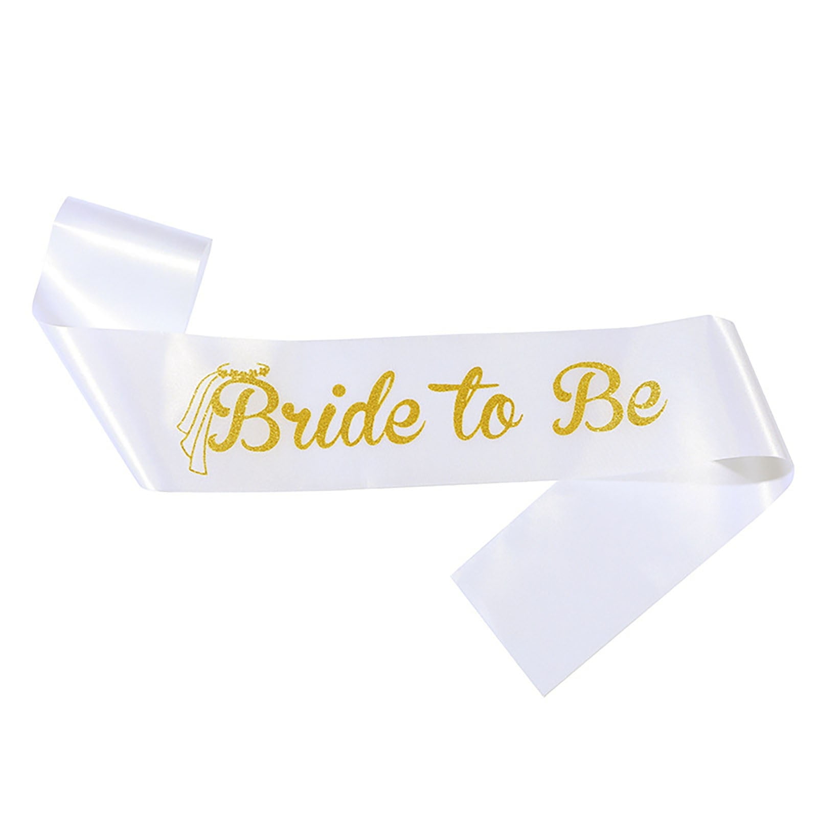 kjfeif Party Bride Sash with Letter Print, Wedding Celebrations Stole ...