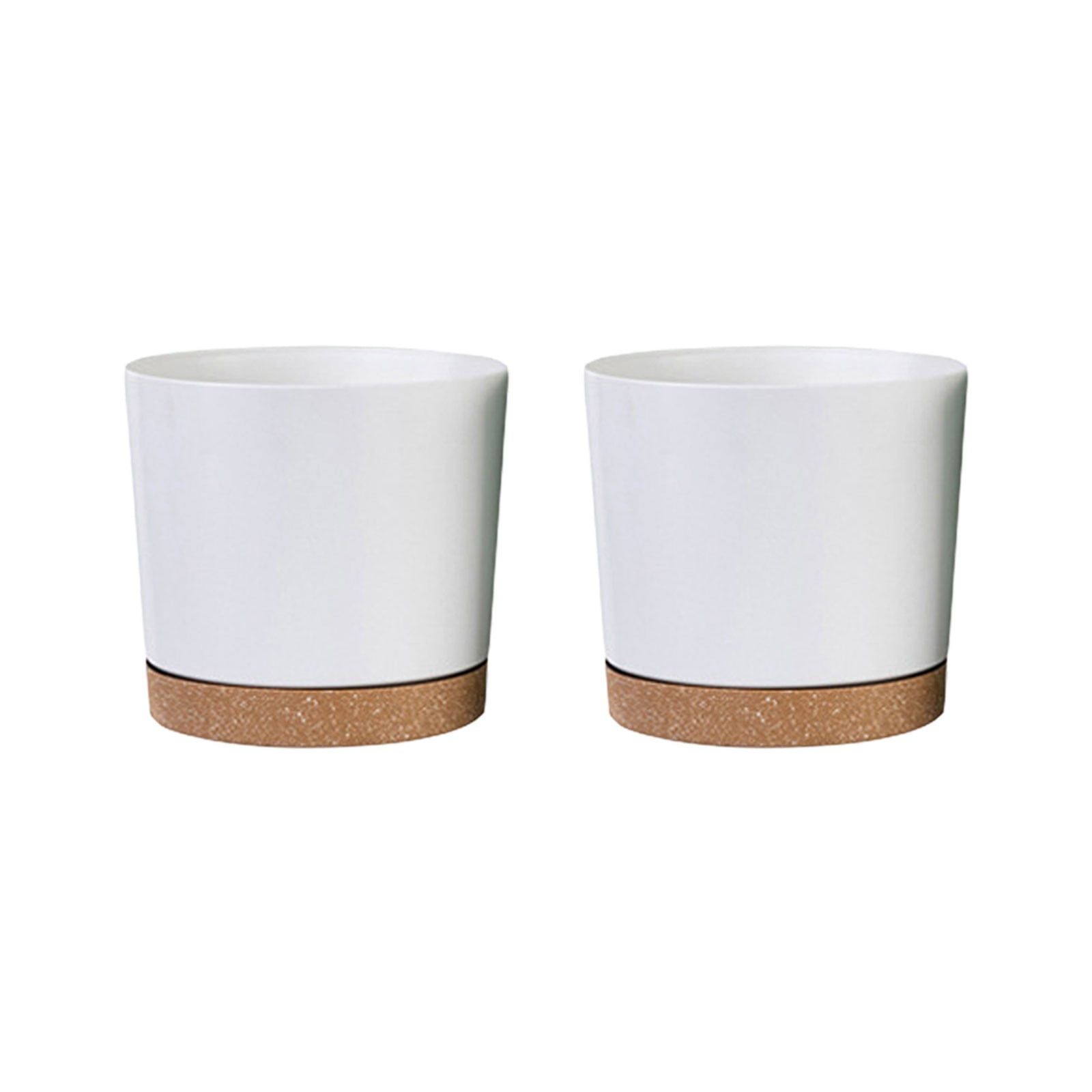 kjfeif Plant Pots 2PCS 10 inch,Planters for Indoor Plants with Drainage ...