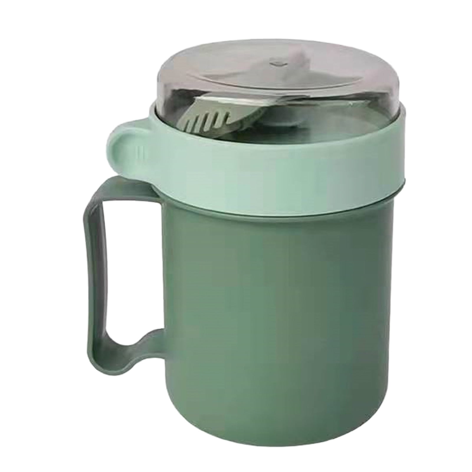 kjfeif Premium 500m Plastic Portable Soup Cup with Lid Lunch Box Food ...