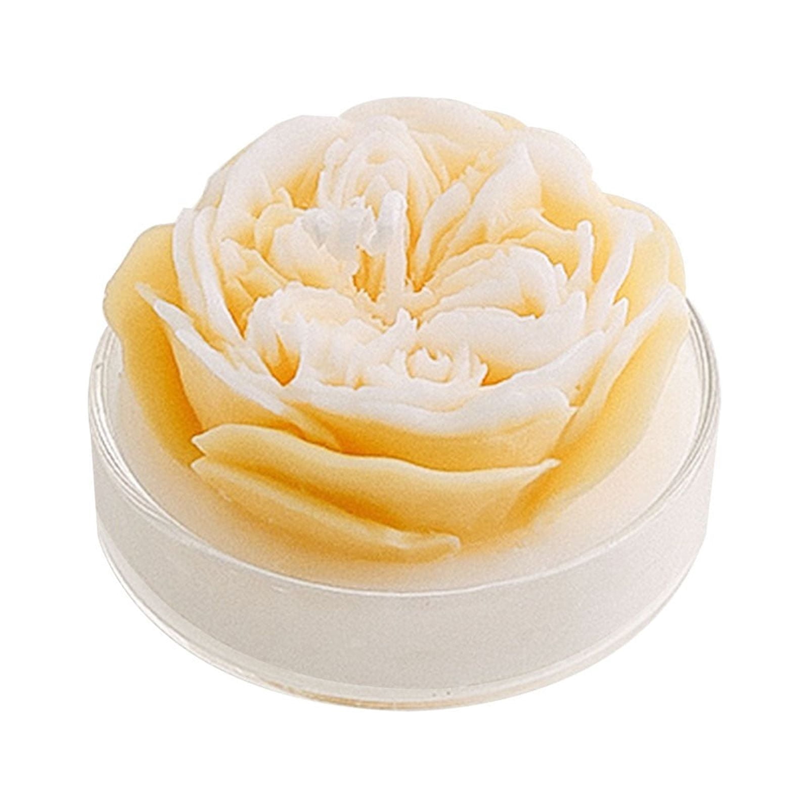 kjfeif Rose Flower Shaped Scented Candle,Handmade Aroma Soy Wax ...