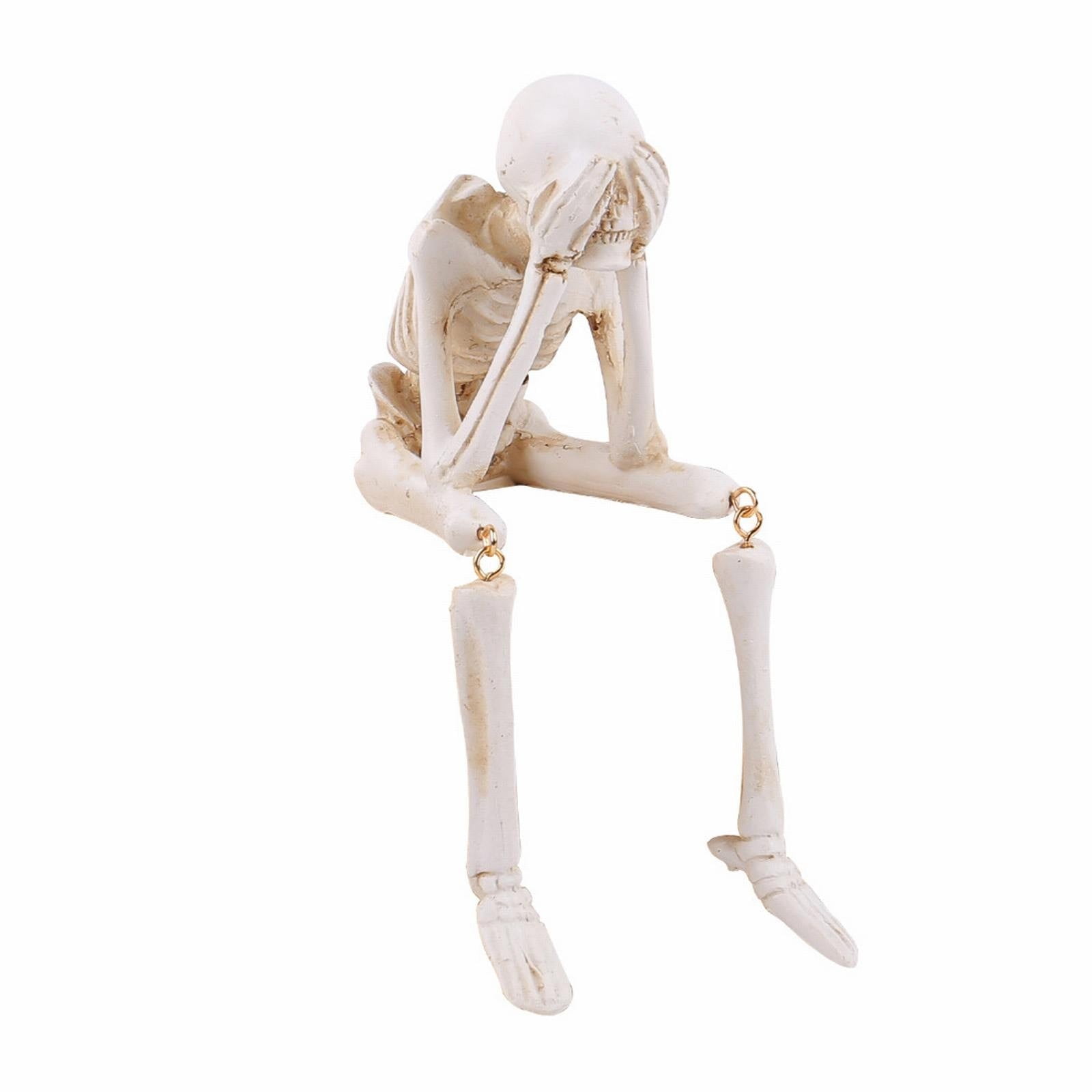 kjfeif See Speak Hear No Skeleton Hallo-ween Statues Skeleton ...