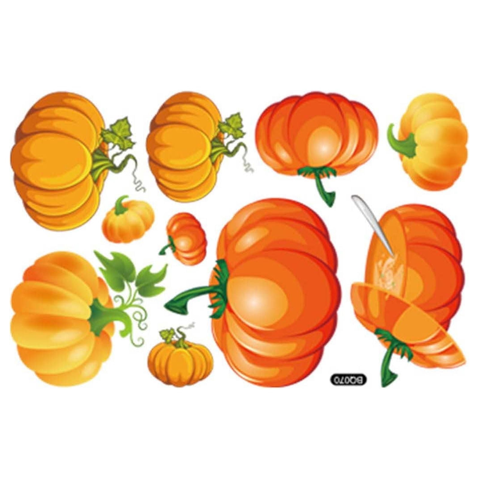 kjfeif Thanksgiving Stickers, Autumn Fall Pumpkin Turkey Maple Leaf ...