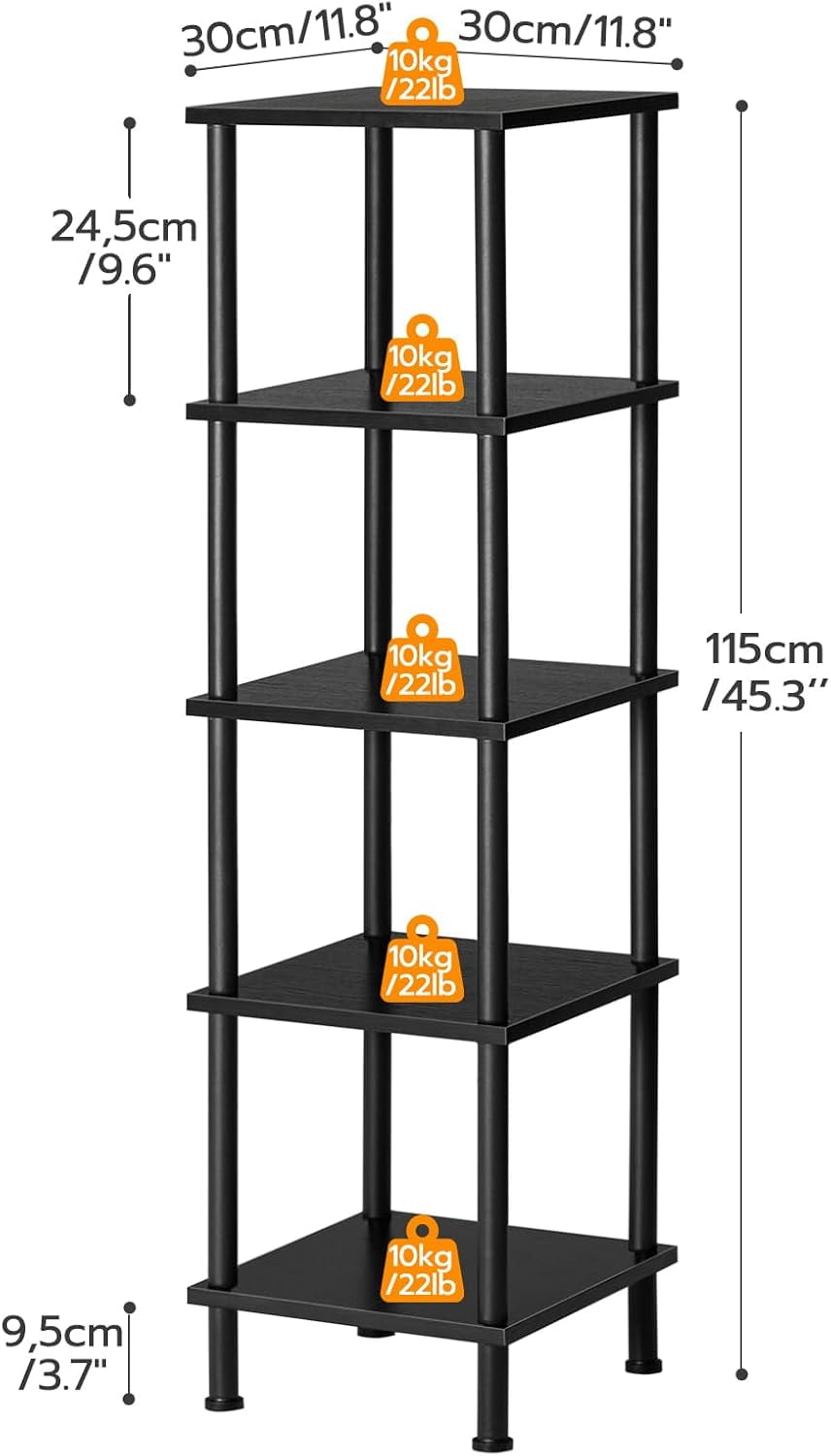 kjgtyuib 6-Tier Corner Shelf Corner Rack Display Shelf Tall Storage ...