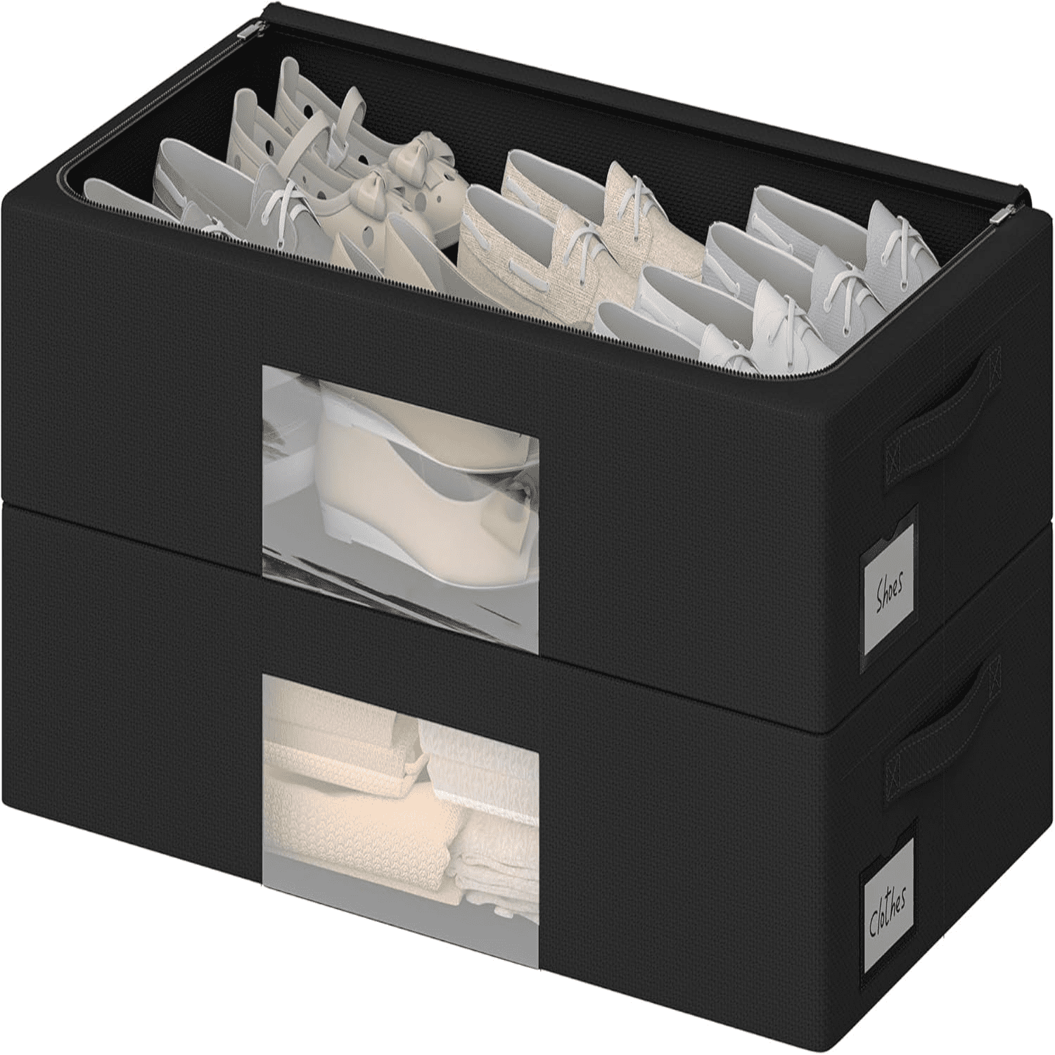 hltdup Under Bed Storage Bins Frame Storage Oxford Fabric Sturdy ...