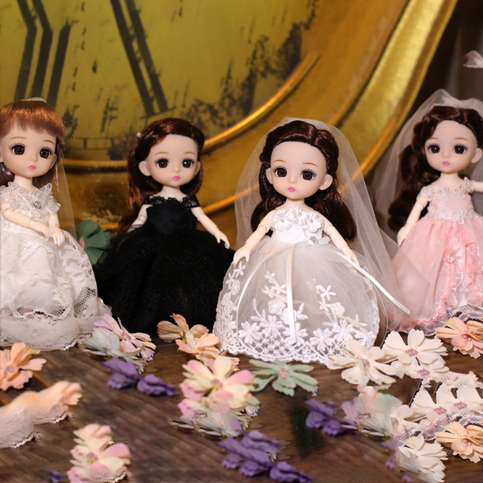 kkbbma 2Pcs Mini Princess Dolls for Girls Clearance Under $5 - 6inch ...