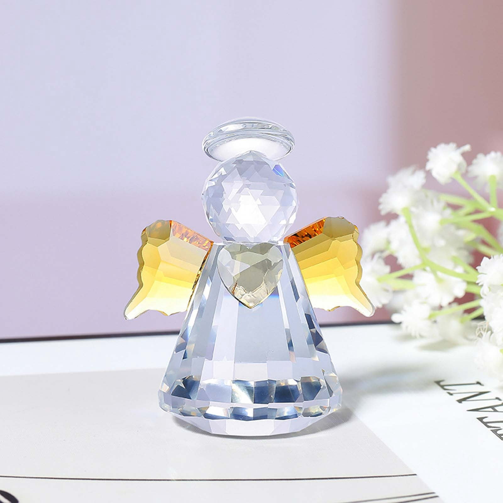 kkbbma under $5 Crystal Angel Figurine, Crystal Angel Figurine ...