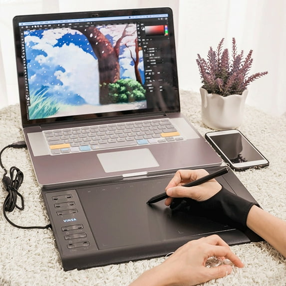 kkbbma under $5 DRawsing Tablet, Digital DRawsing Tablet Graphic Pen ...