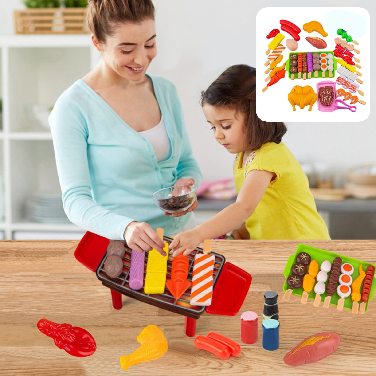 kkbbma under $5 BBQ Grill Toy Set - Kitchen Toy Set,Barbecue Kitchen ...