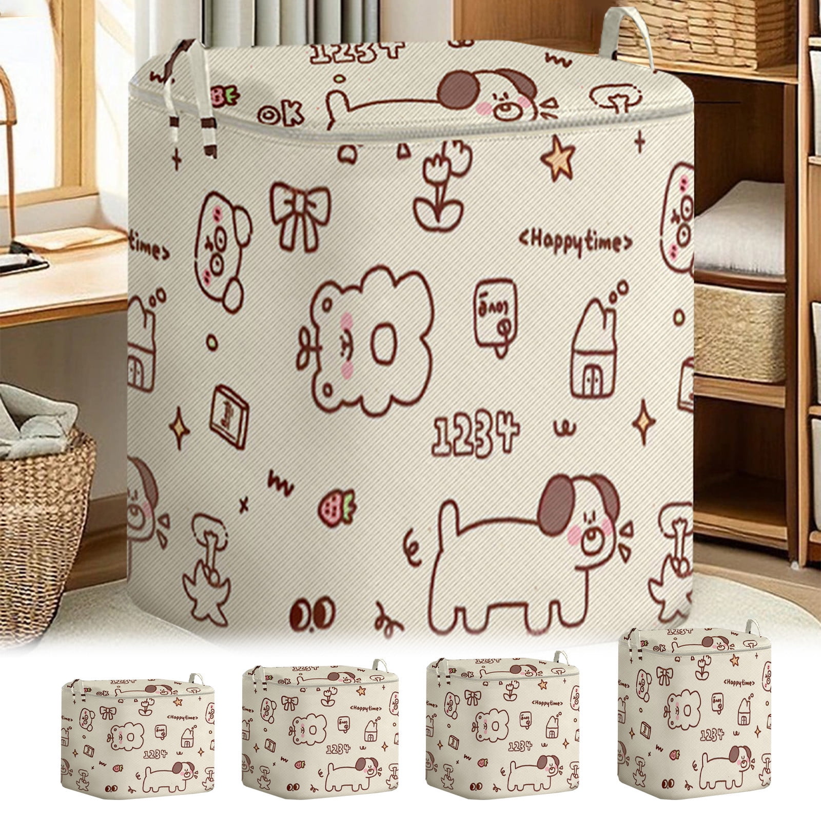 kkbbma Big Deals Large Clothes Storage Bag - Quilt Clothing Handheld ...