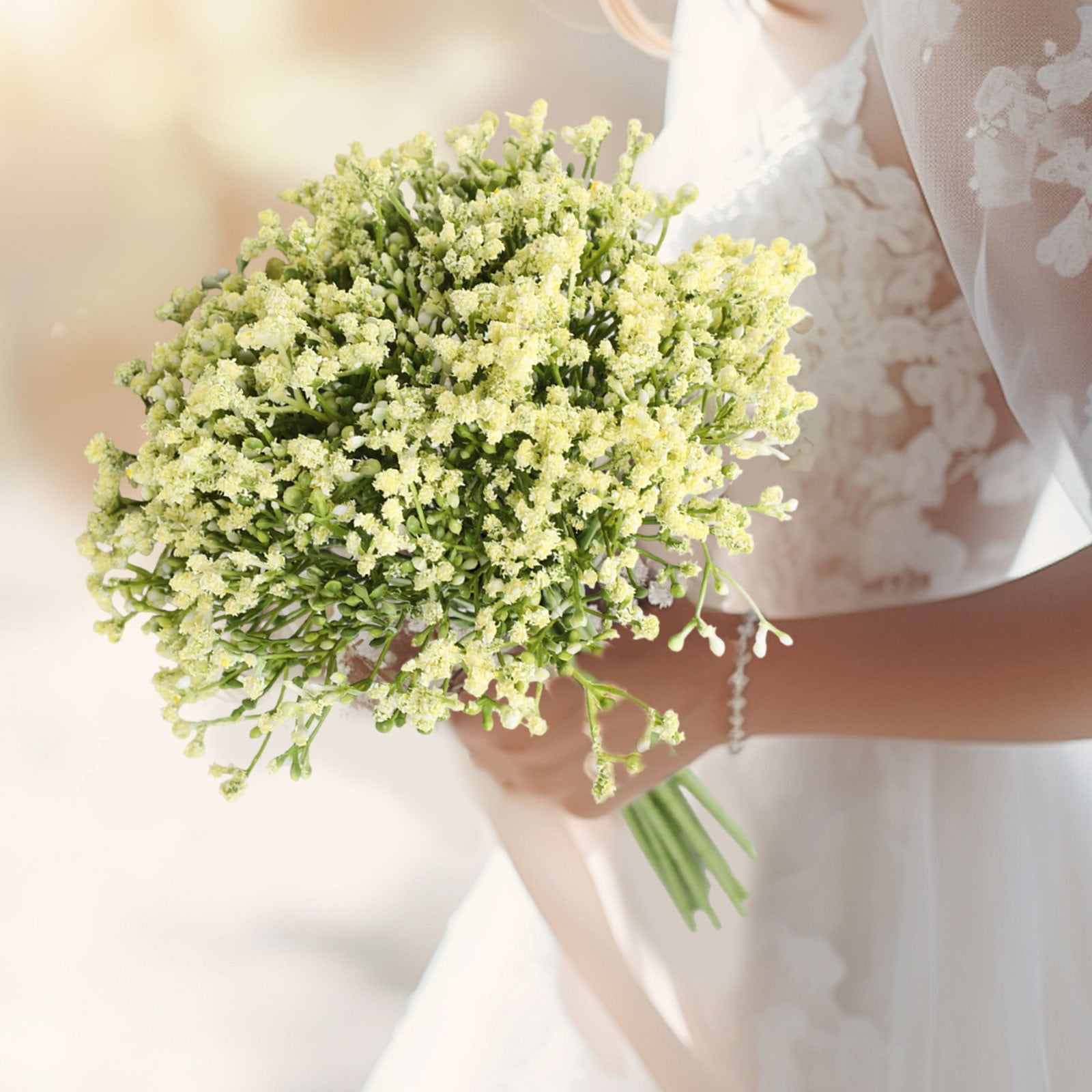 kkbbma Clearance under $5 12 Pcs Babys Breath Artificial Flowers, Baby Breath Flowers Artificial ...