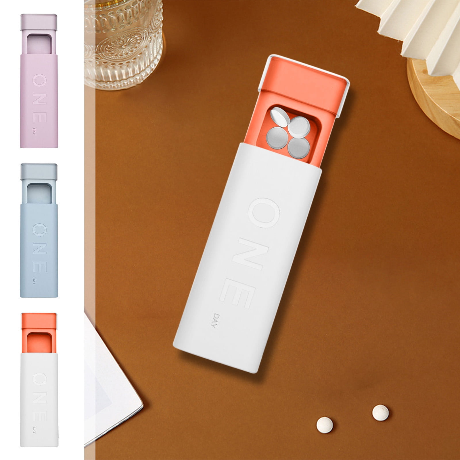 kkbbma under $5 7-Day Pill Organizer | Travel Pill Case with Easy-to ...