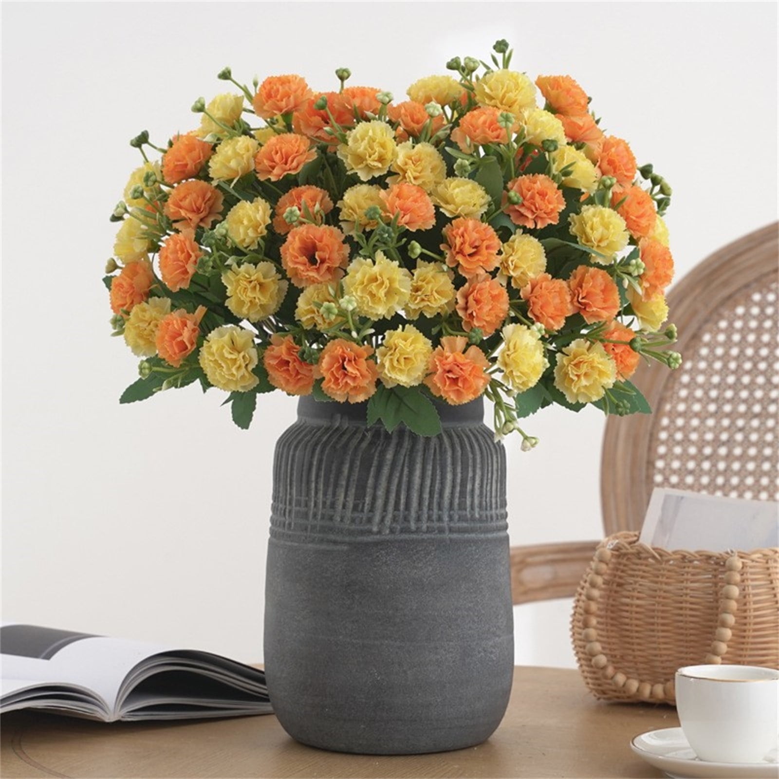 kkbbma Clearance under $5 Artificial Marigold Flowers Artificial ...