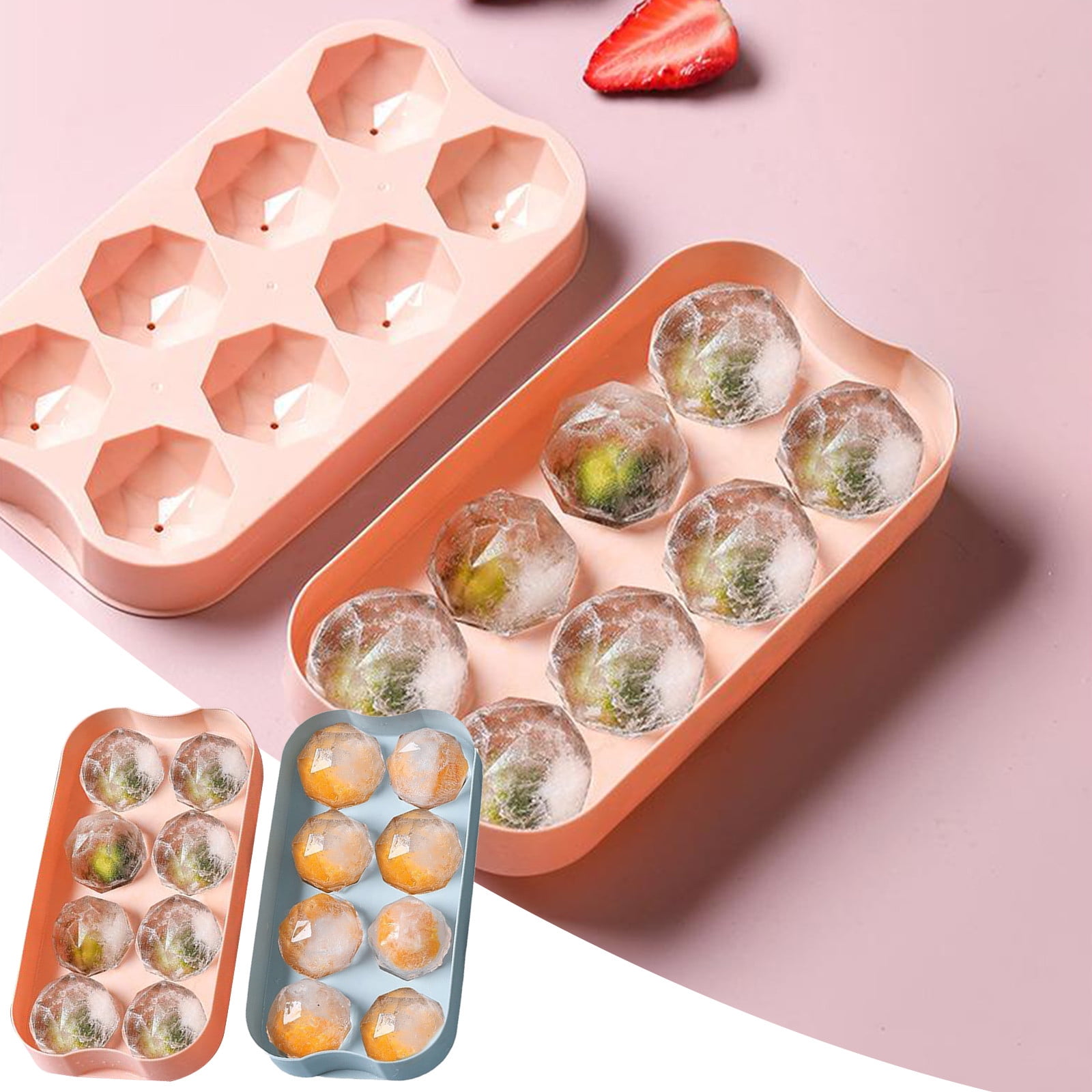 kkbbma under $5 Balls Shaped Ice Cube Tray - Silicone Ice Molds Making ...