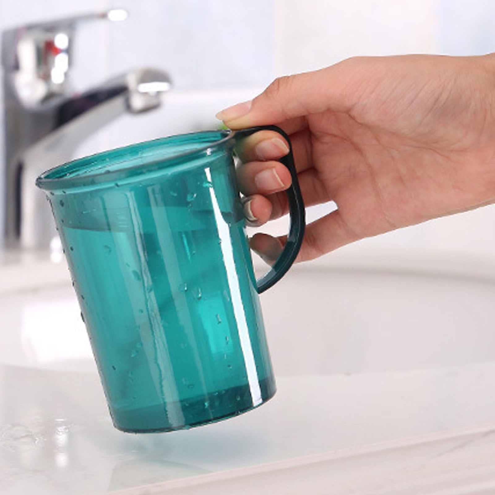 kkbbma Clearance under $5 Bathroom Tumbler Toothbrush Cup Plastic ...