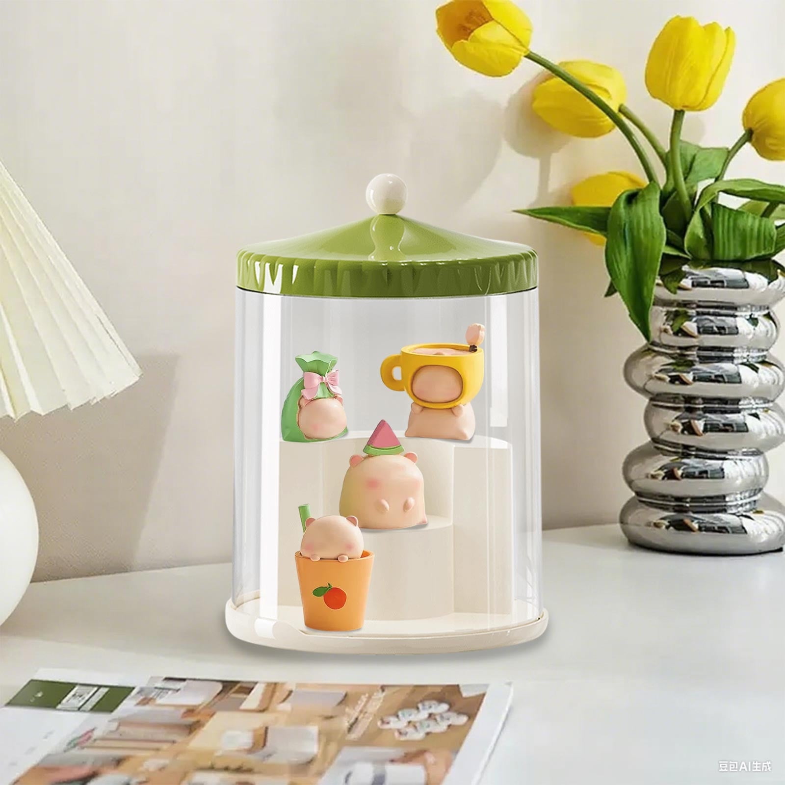 kkbbma Clearance under $5 Clear Acrylic Display Case Countertop Box ...