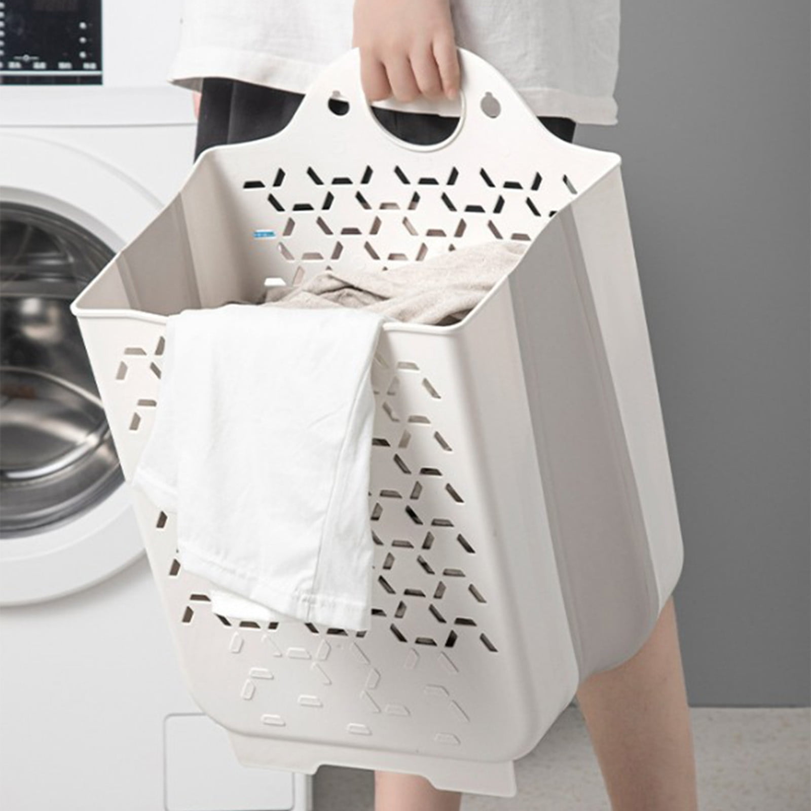 kkbbma Clearance under $5 Collapsible Laundry Basket Clothes Storage ...