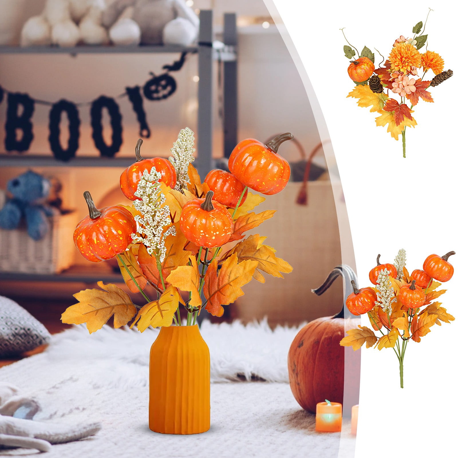 kkbbma under $5 Fall Decor Bouquets, Fall Decorations Indoor Outdoor ...