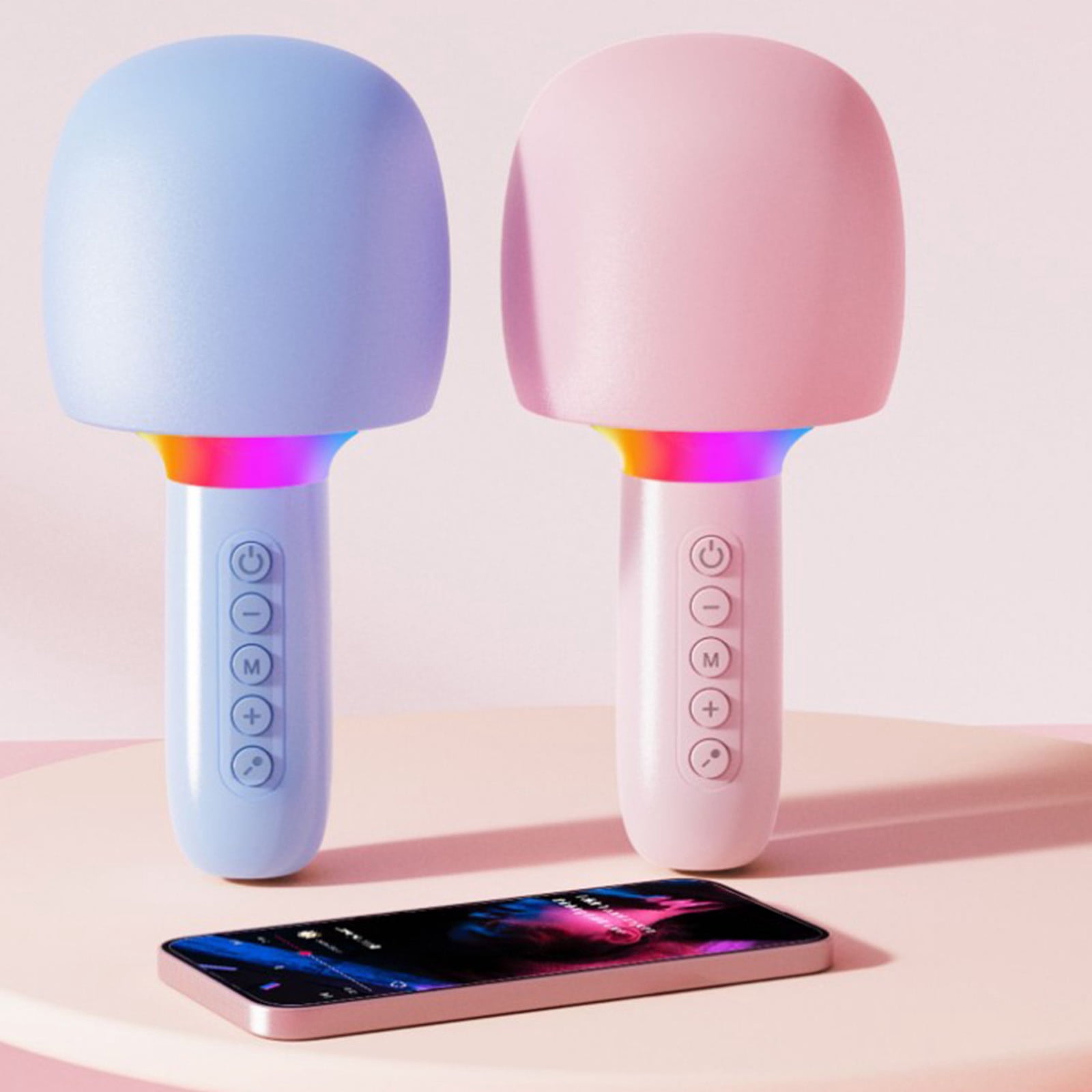 kkbbma under $5 Karaoke Microphone Bluetooth Wireless Mic Speaker ...