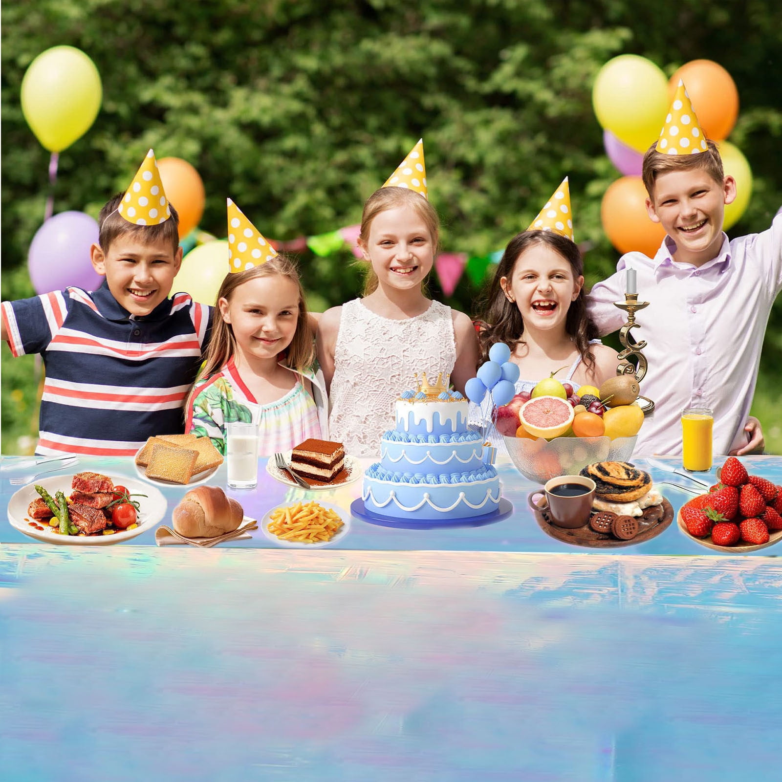 kkbbma Clearance under $5 Plastic Tablecloths for Rectangle Tables ...