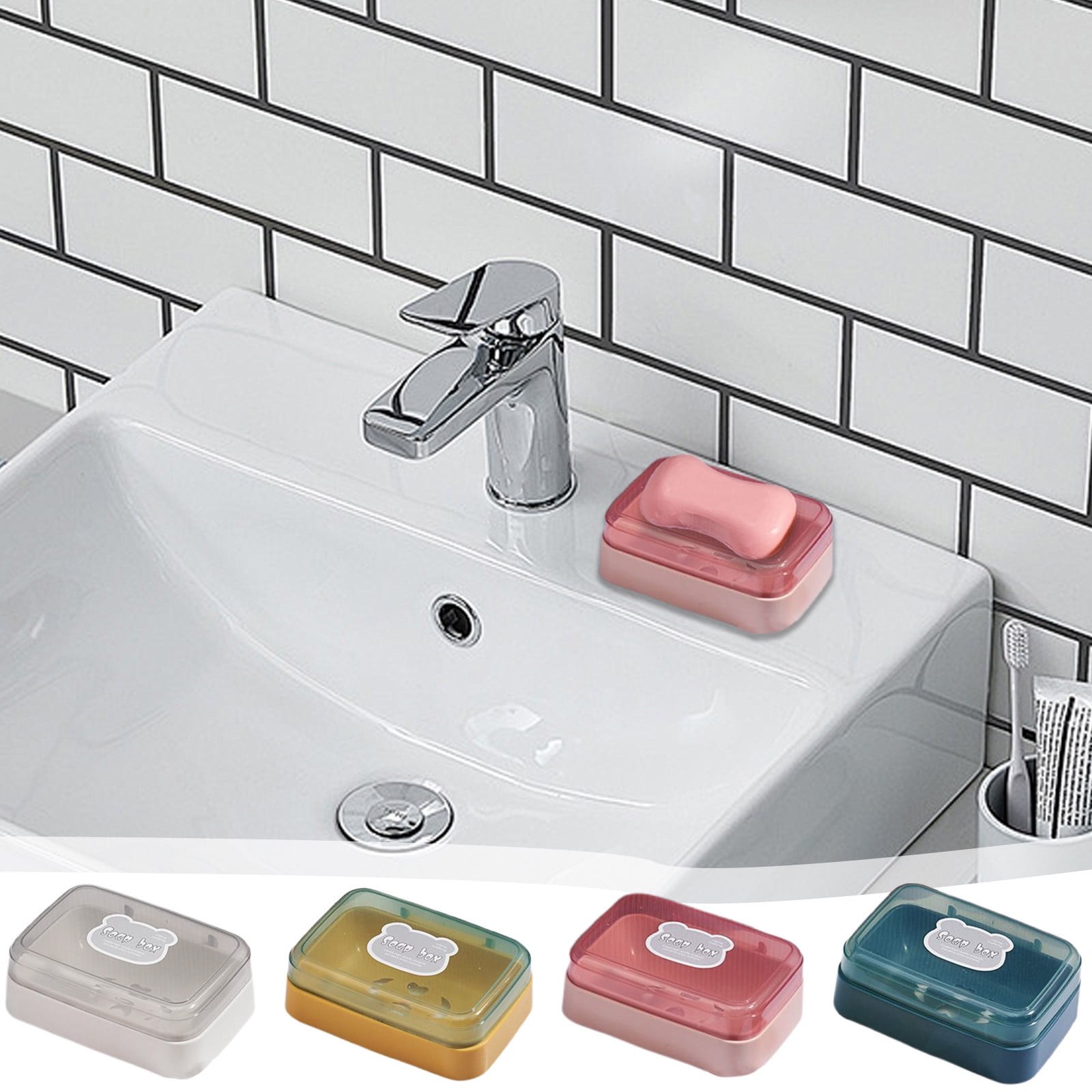 kkbbma Clearance under $5 Shampoo Bar Holder,Travel Soap Case,Large Bar ...